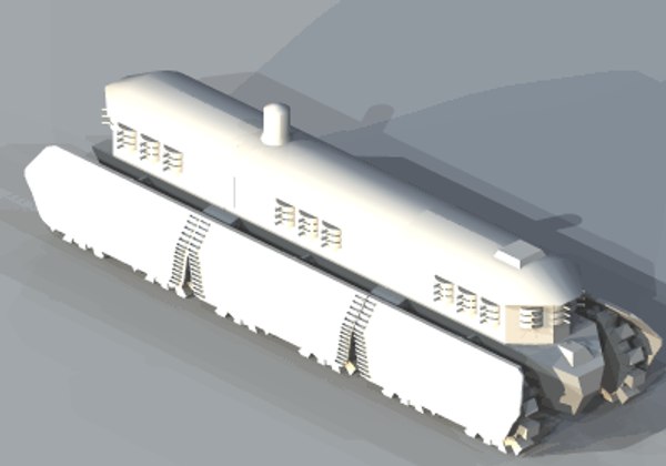 h g wells land 3d obj