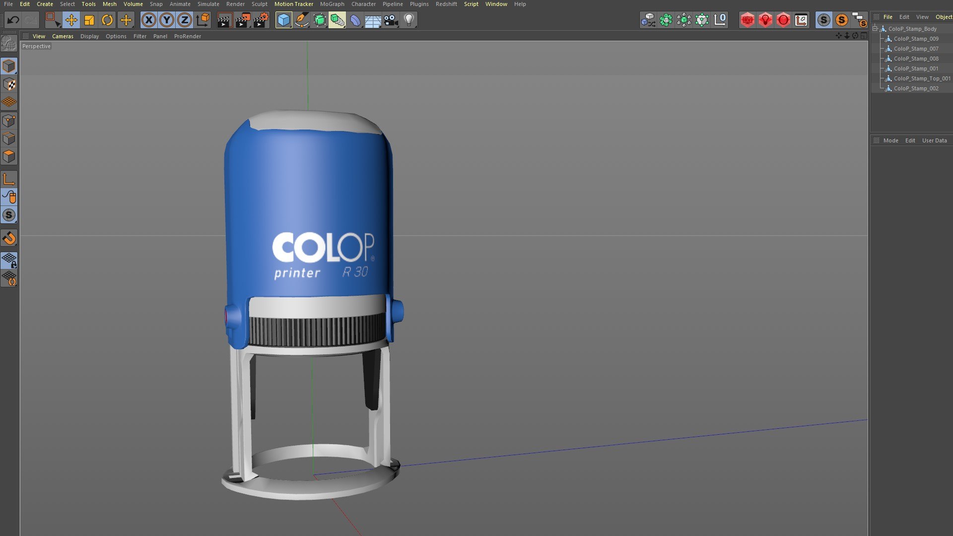 3D Rubber Stamp ColoP pocket model - TurboSquid 1719595