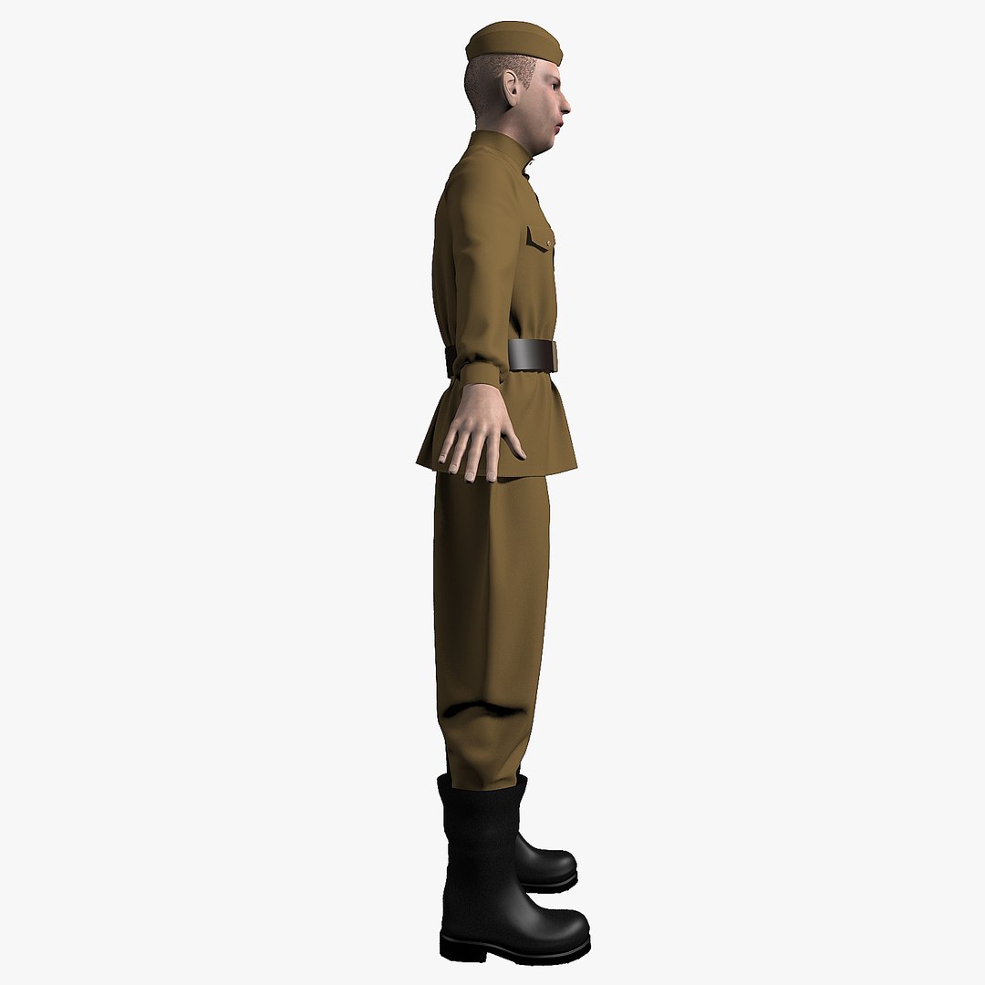 Soldiers Wwii Character 3d Model
