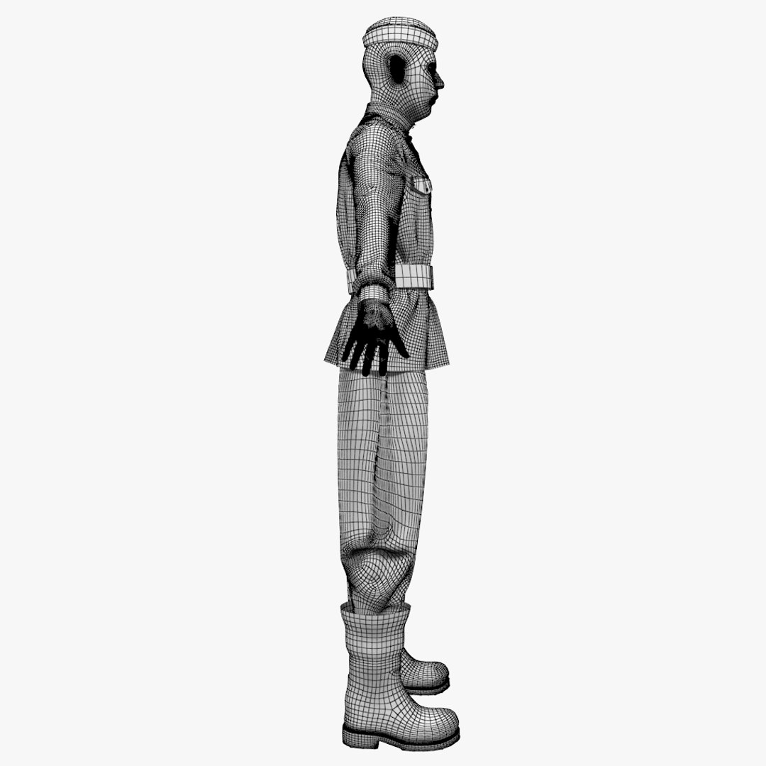 Soldiers Wwii Character 3d Model
