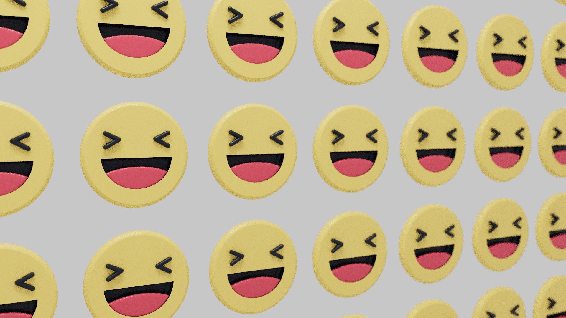 Haha Icon FaceBook Reaction Emoji 3D Model - TurboSquid 1846685