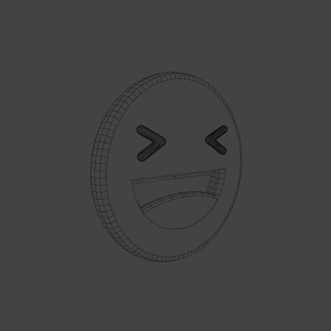 Haha Icon FaceBook Reaction Emoji 3D Model - TurboSquid 1846685