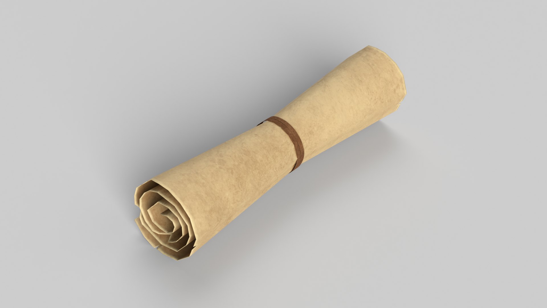 Scroll Rolled 3D - TurboSquid 1576908