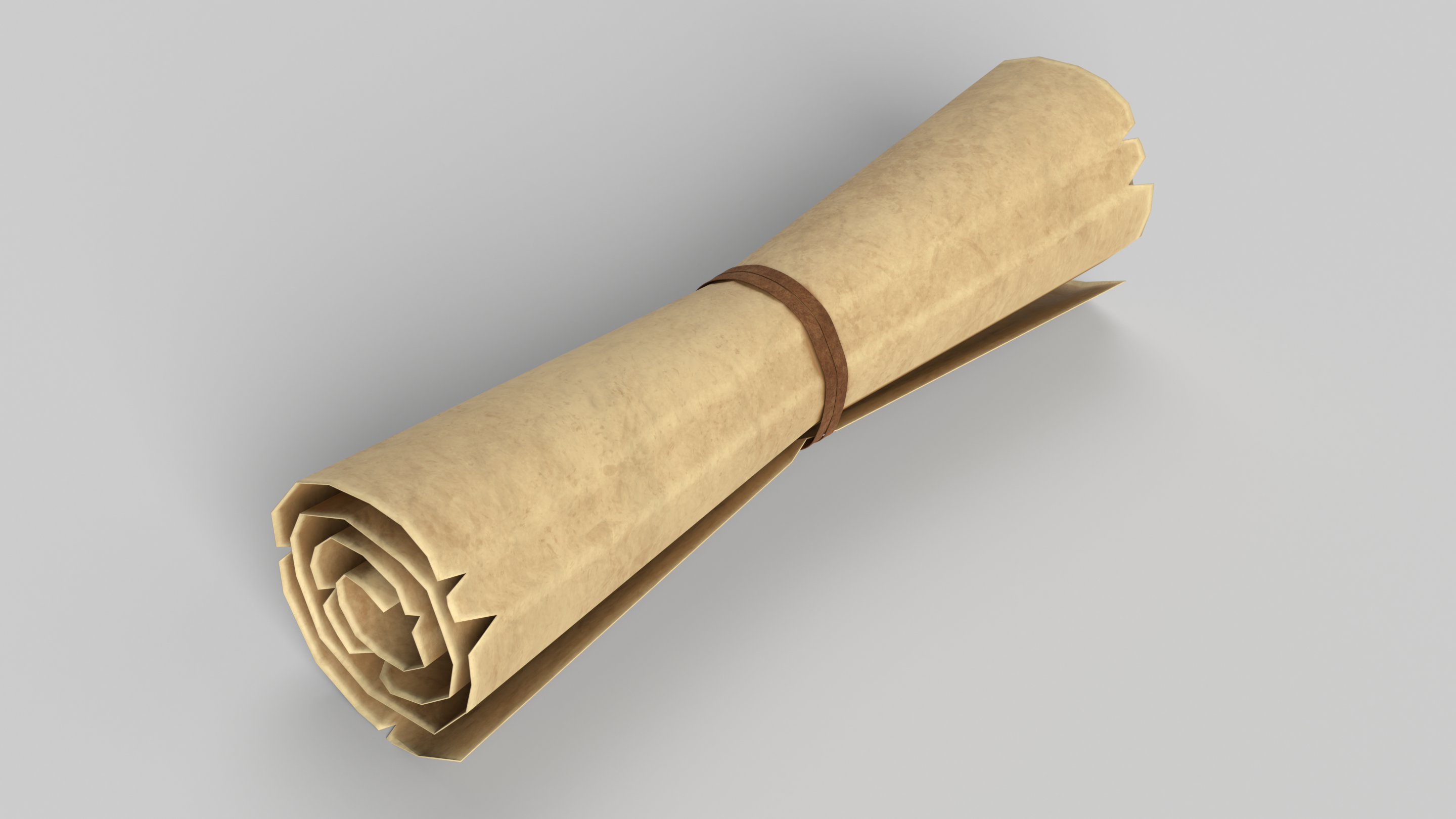 Scroll rolled 3D - TurboSquid 1576908