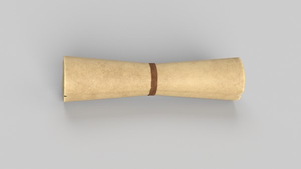 Scroll rolled 3D - TurboSquid 1576908