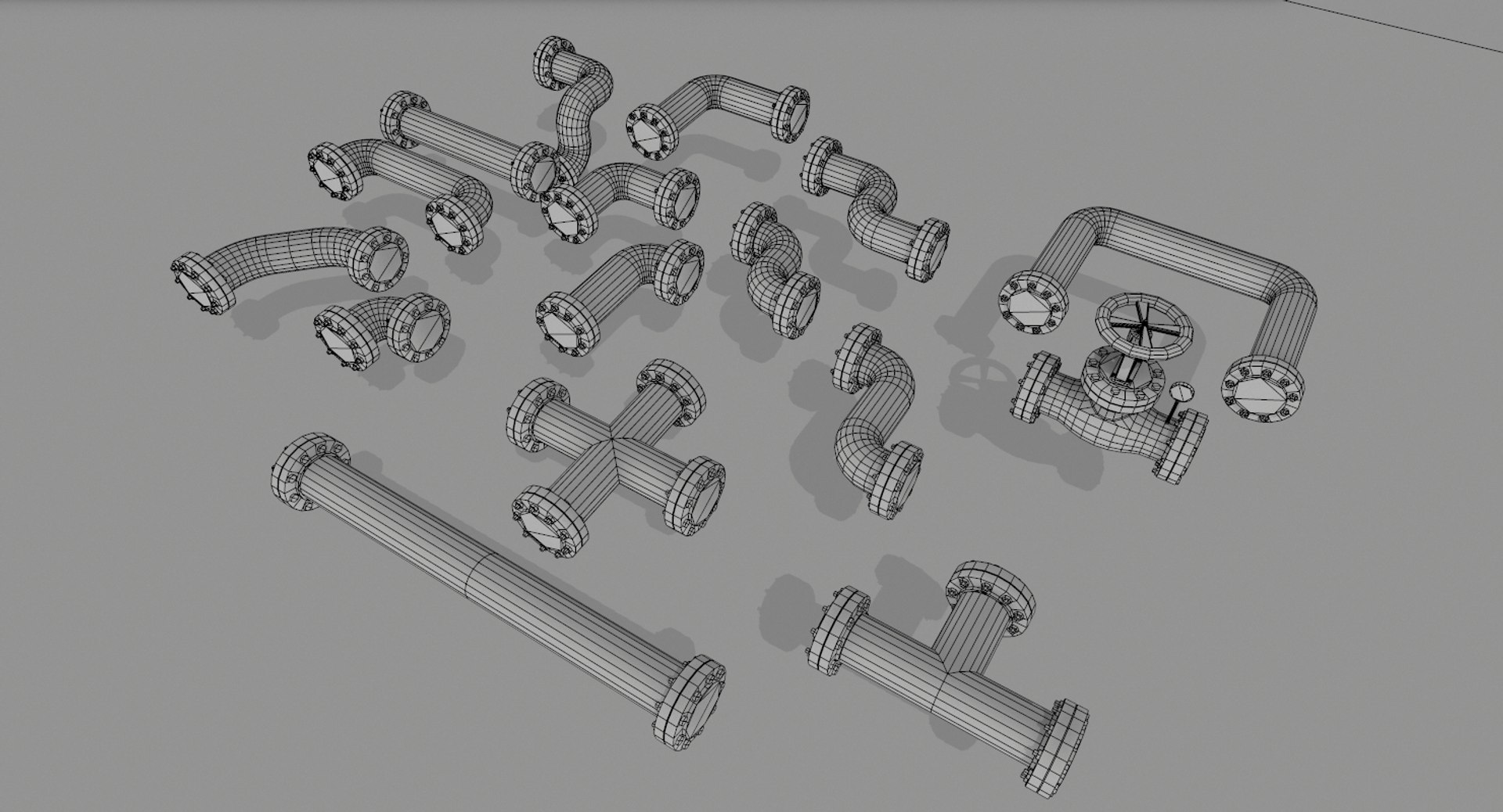 3D Modular Pipe Elements - TurboSquid 1234822