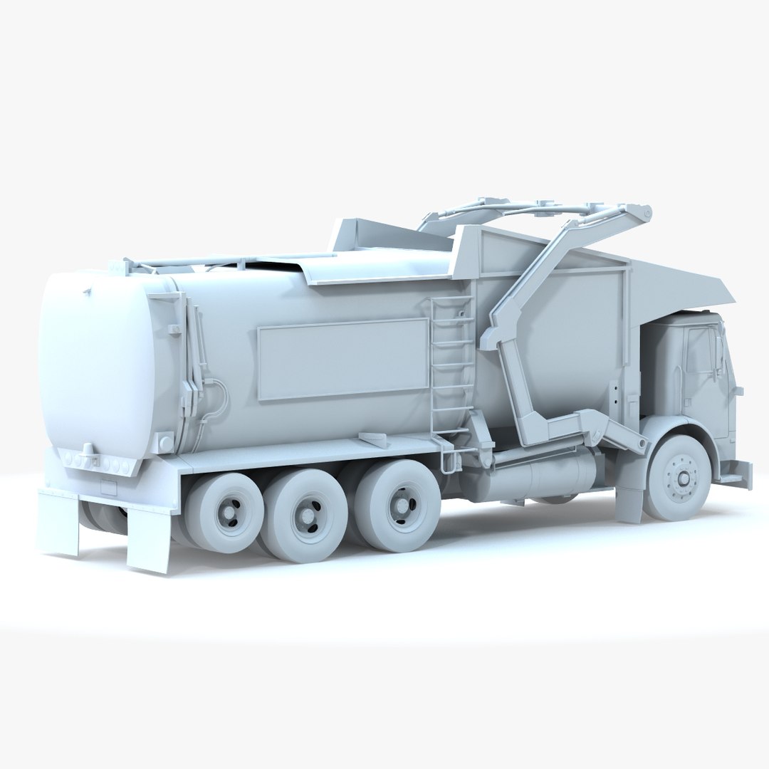 3d Model Garbage Truck