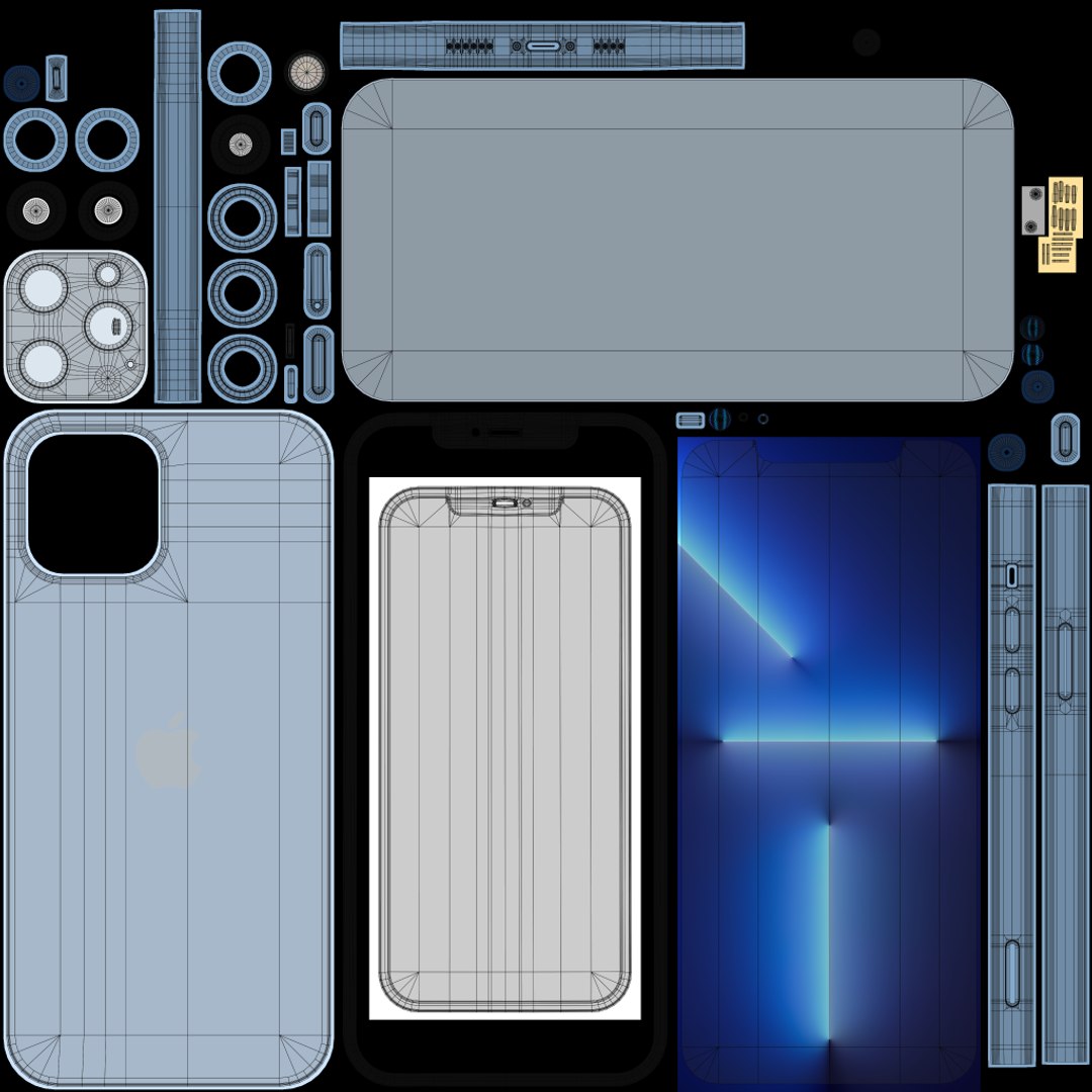 3D Model IPhone 13 Pro Max Model - TurboSquid 1815876