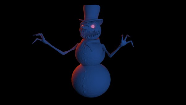 3D Evil Snowman - TurboSquid 1744813