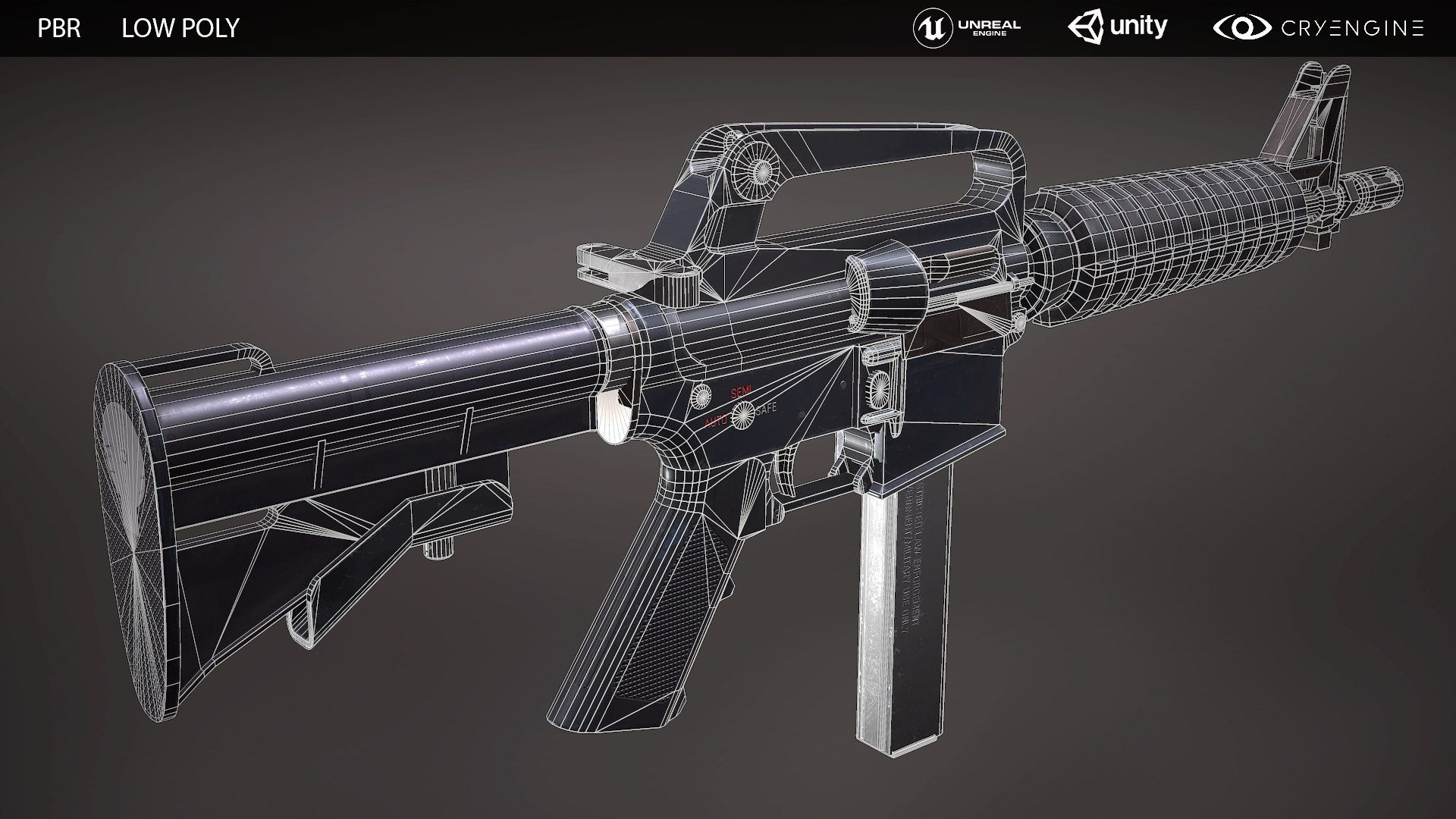 3D colt smg pbr ready - TurboSquid 1450118