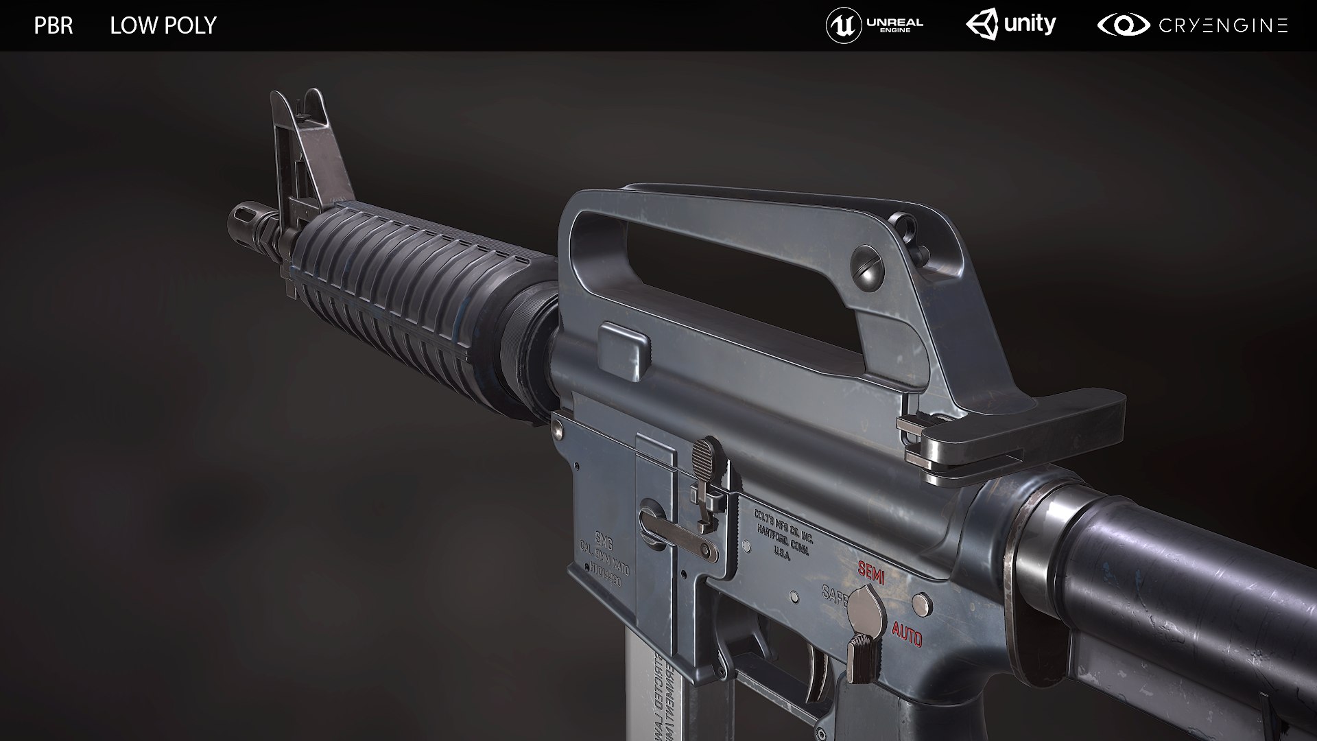 3D colt smg pbr ready - TurboSquid 1450118