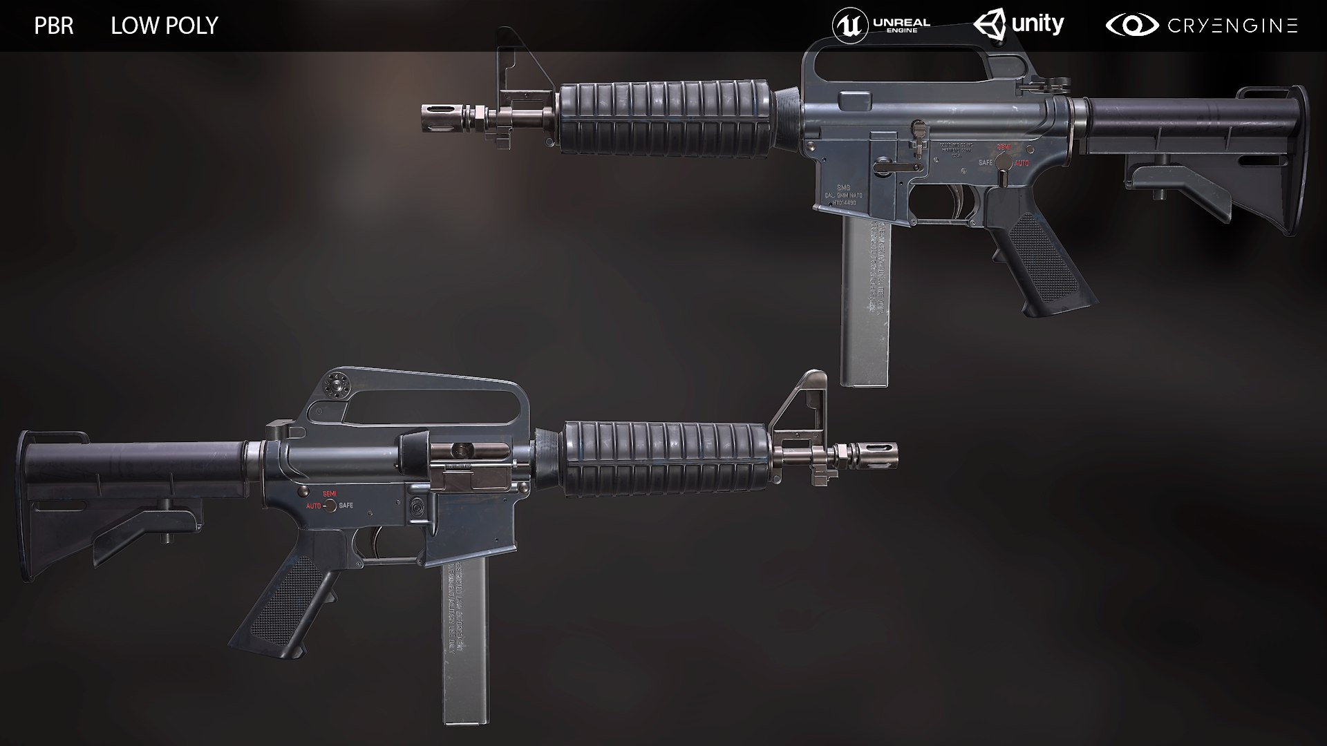 3D colt smg pbr ready - TurboSquid 1450118