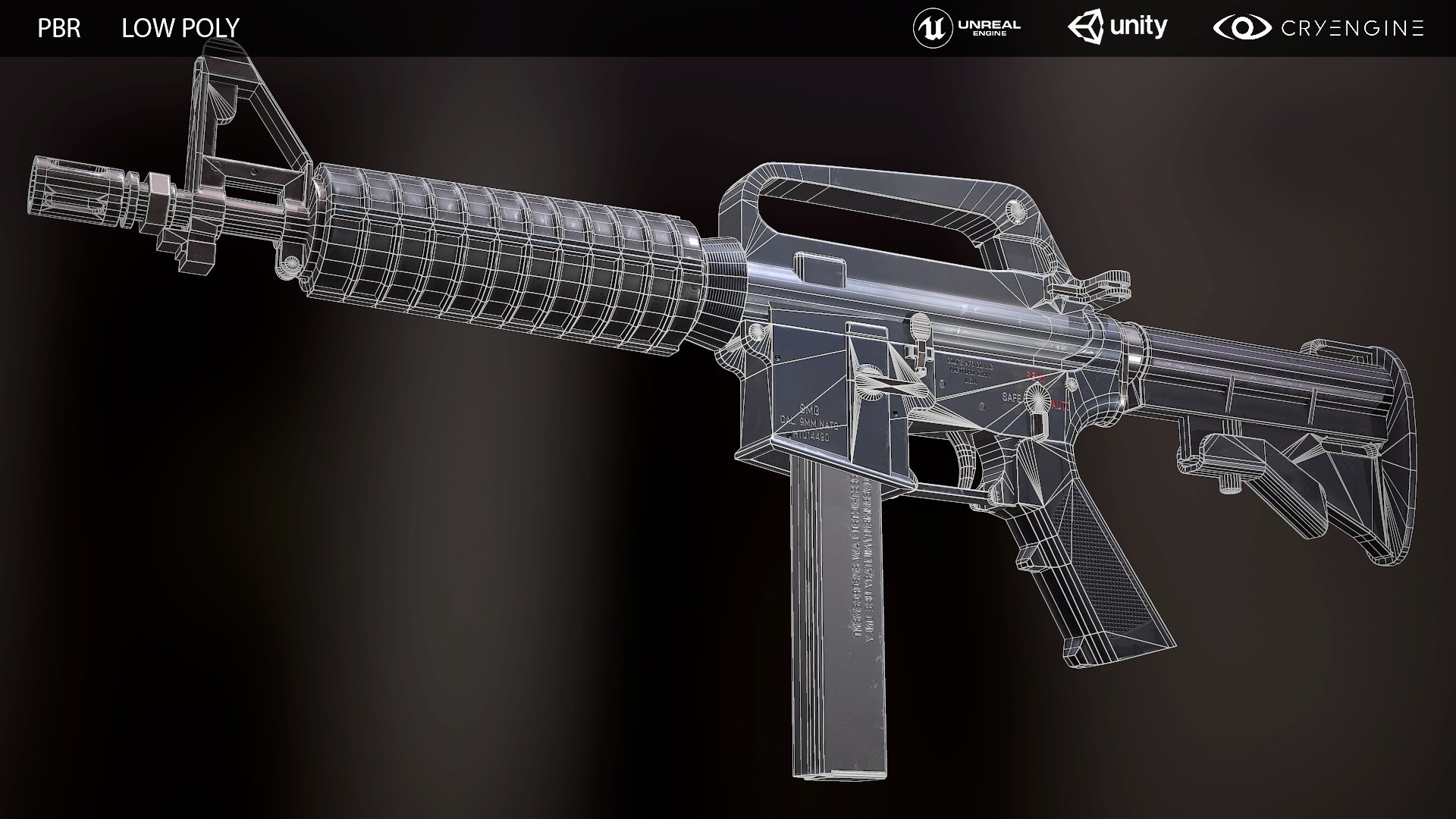 3D colt smg pbr ready - TurboSquid 1450118