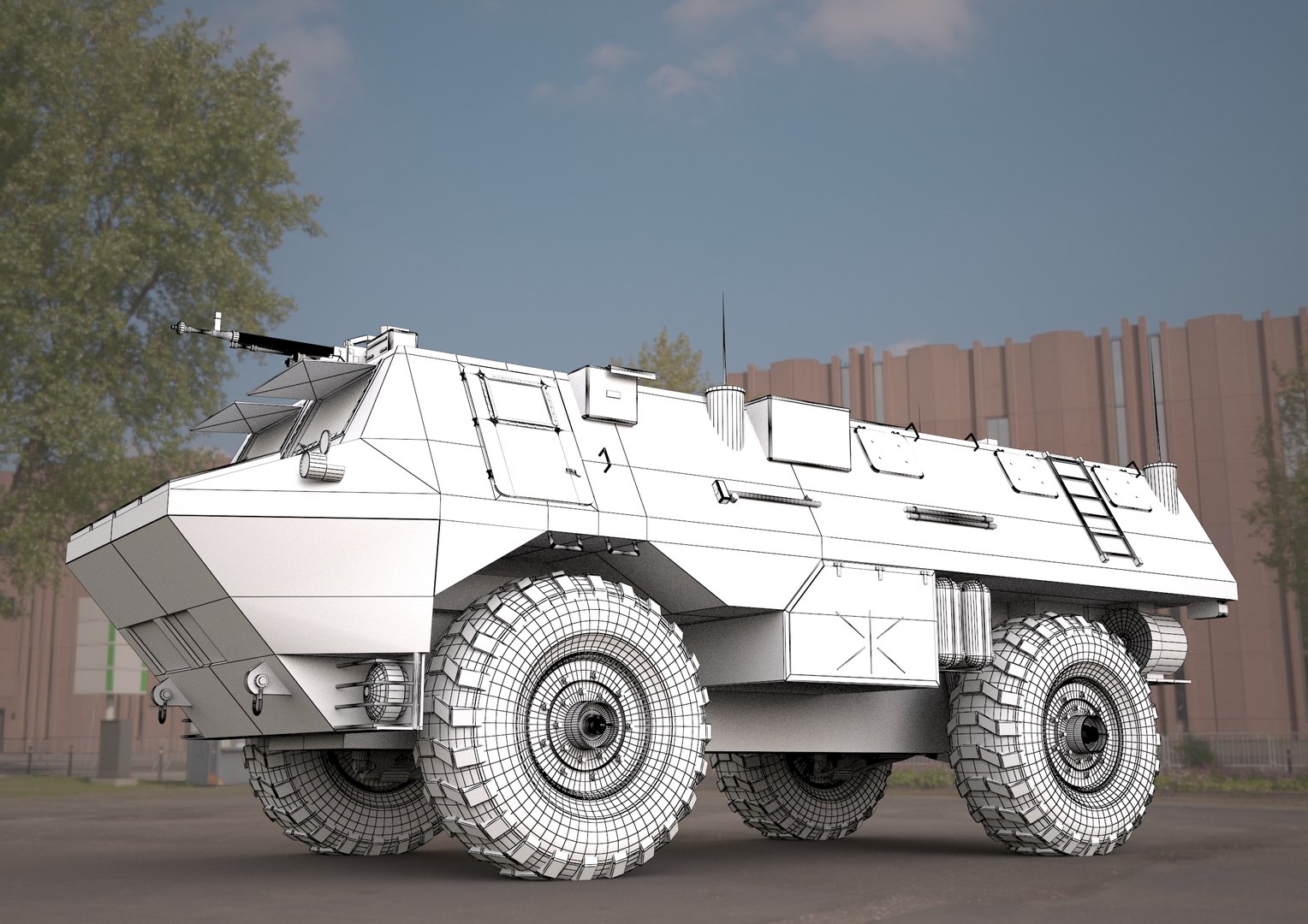 VAB VTT 4X4 military vehicle 3d model 3D model - TurboSquid 2070116