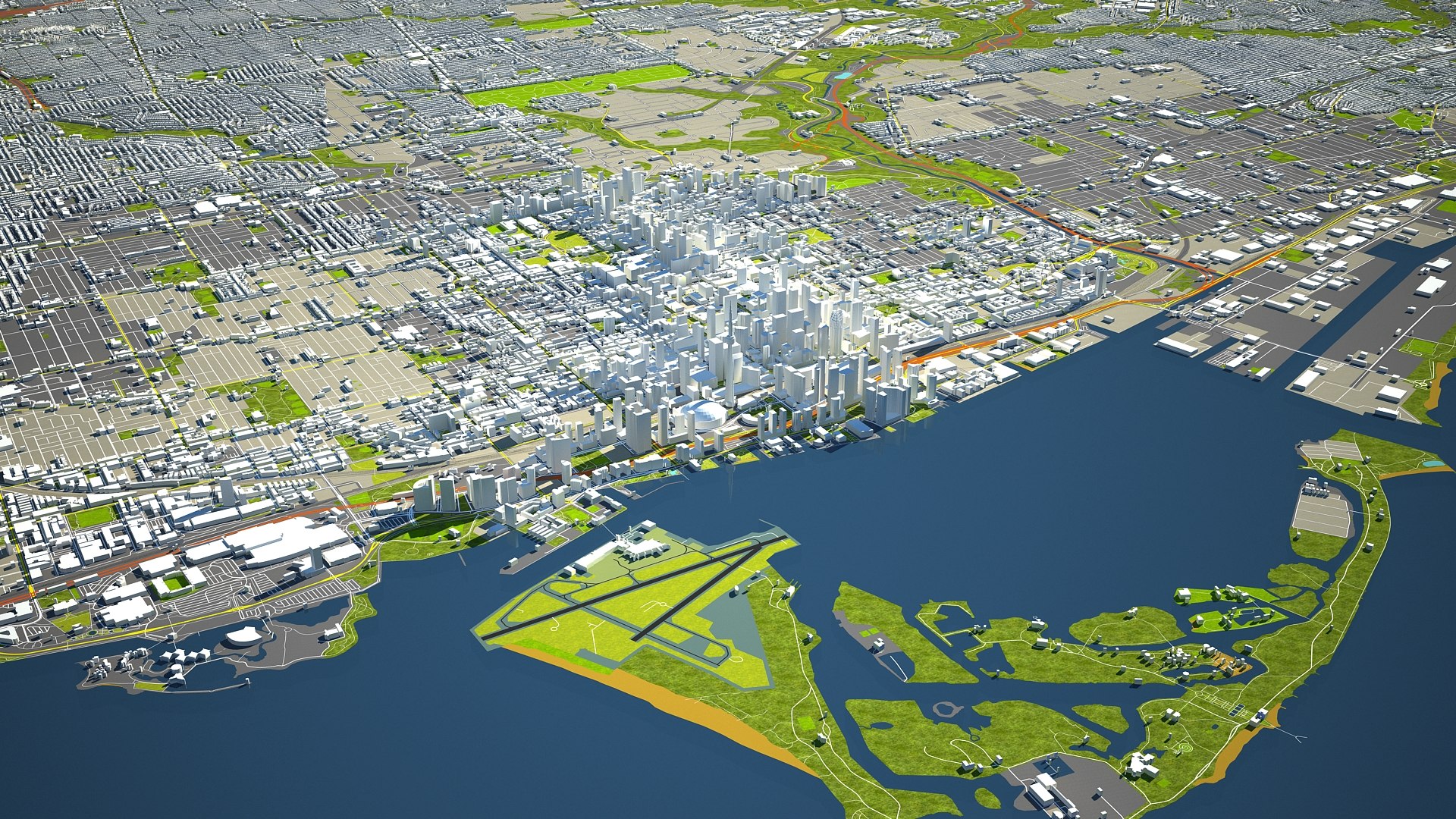 3D Toronto Skyline Model - TurboSquid 1507210