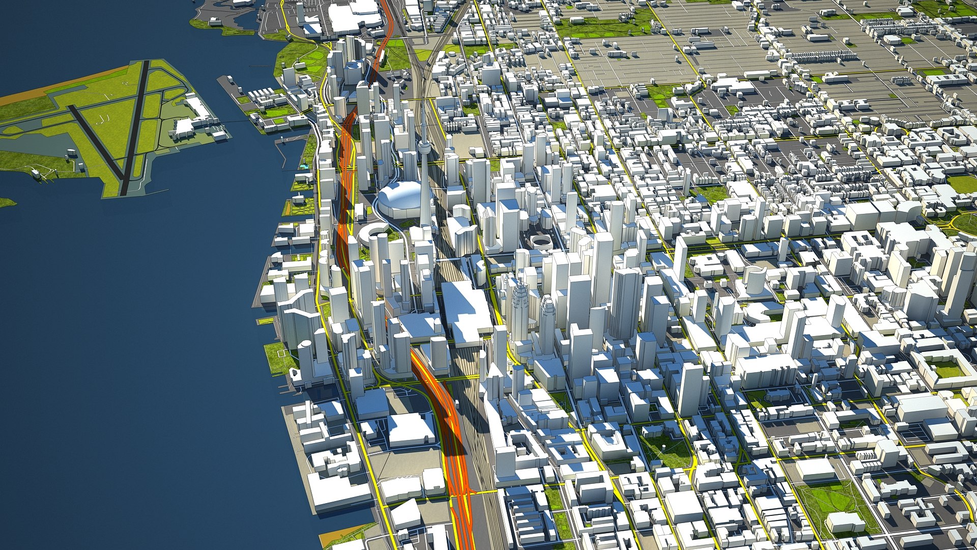 3D Toronto Skyline Model - TurboSquid 1507210