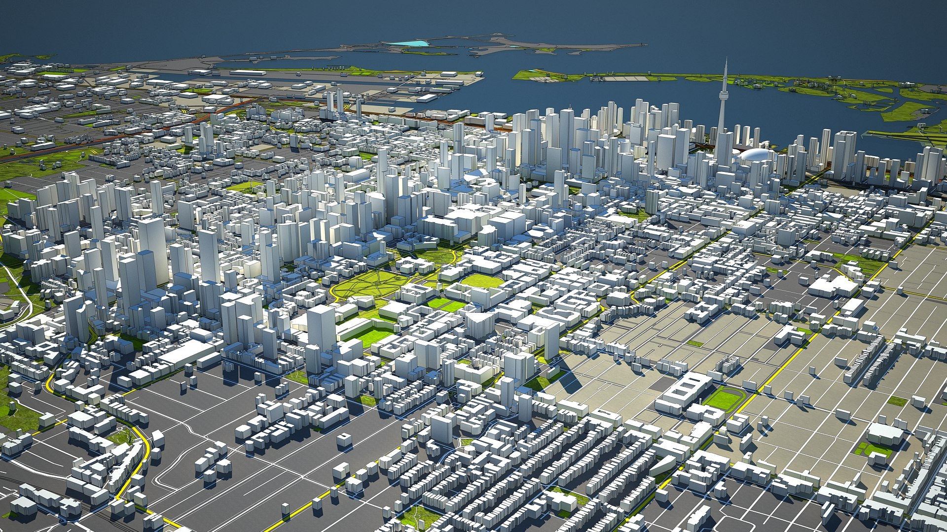 3D Toronto Skyline Model - TurboSquid 1507210