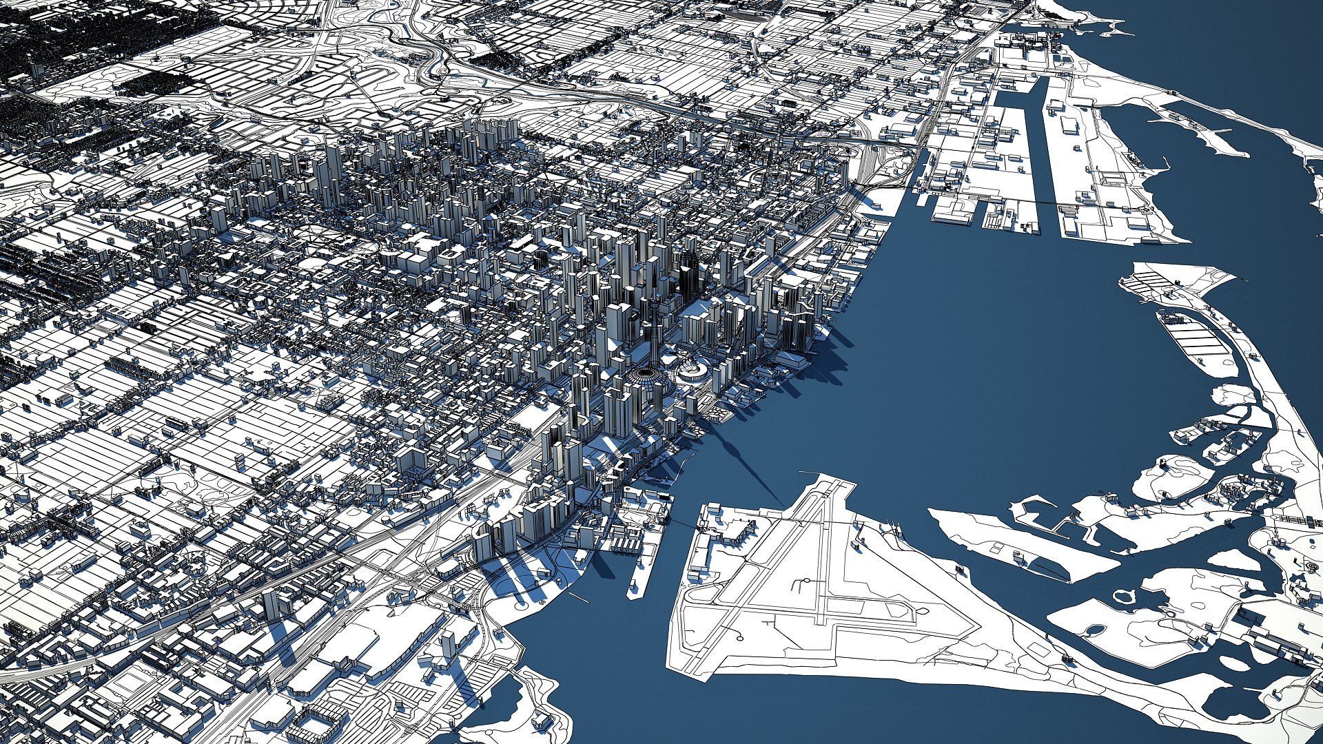 3D Toronto Skyline Model - TurboSquid 1507210