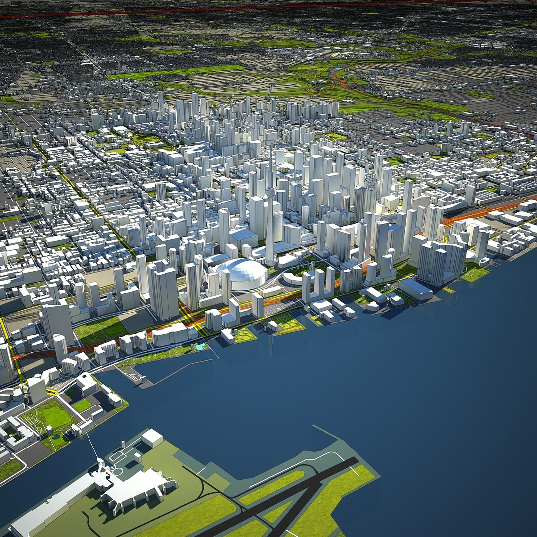 3D Toronto Skyline Model - TurboSquid 1507210