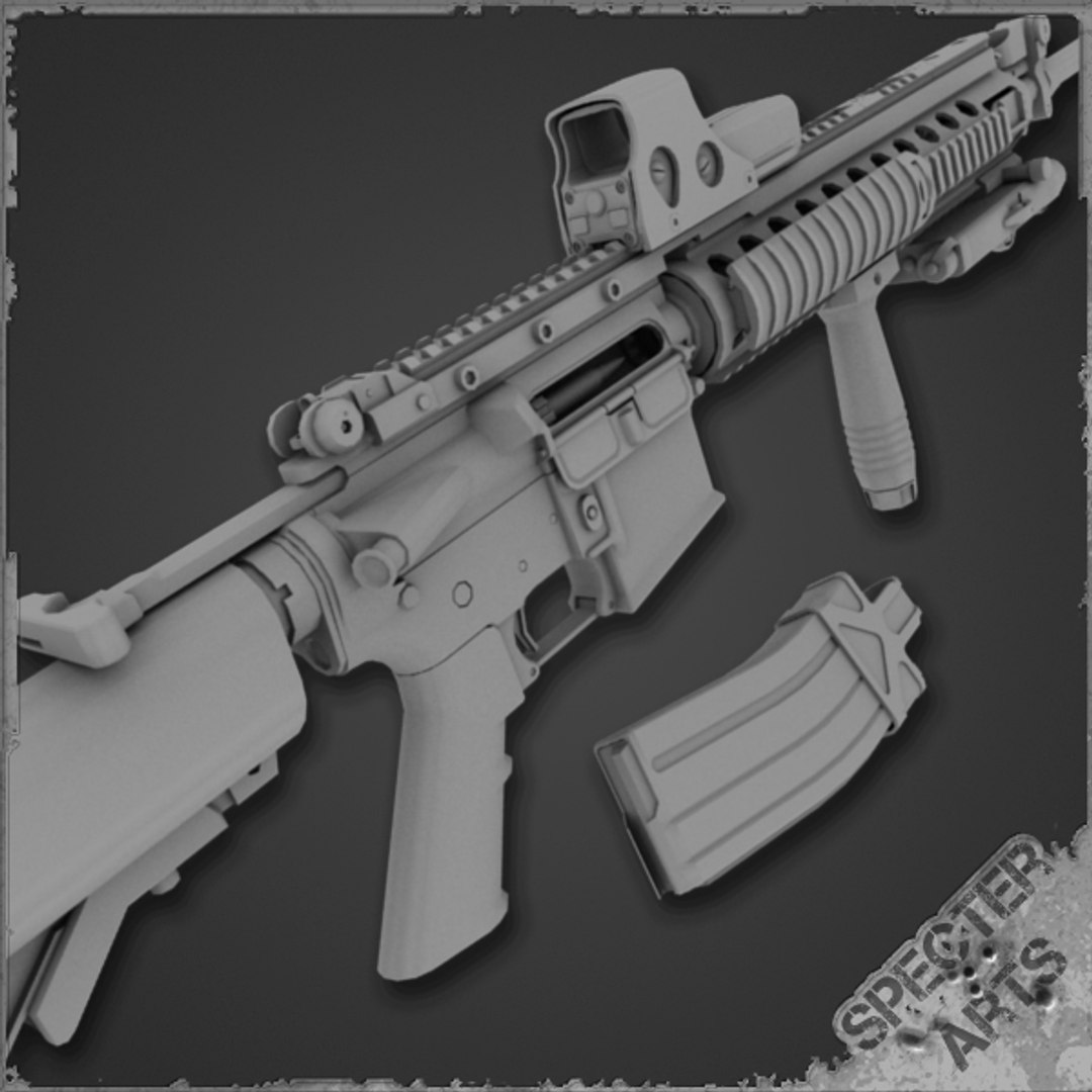 3d Ar15 Rifle Tactical