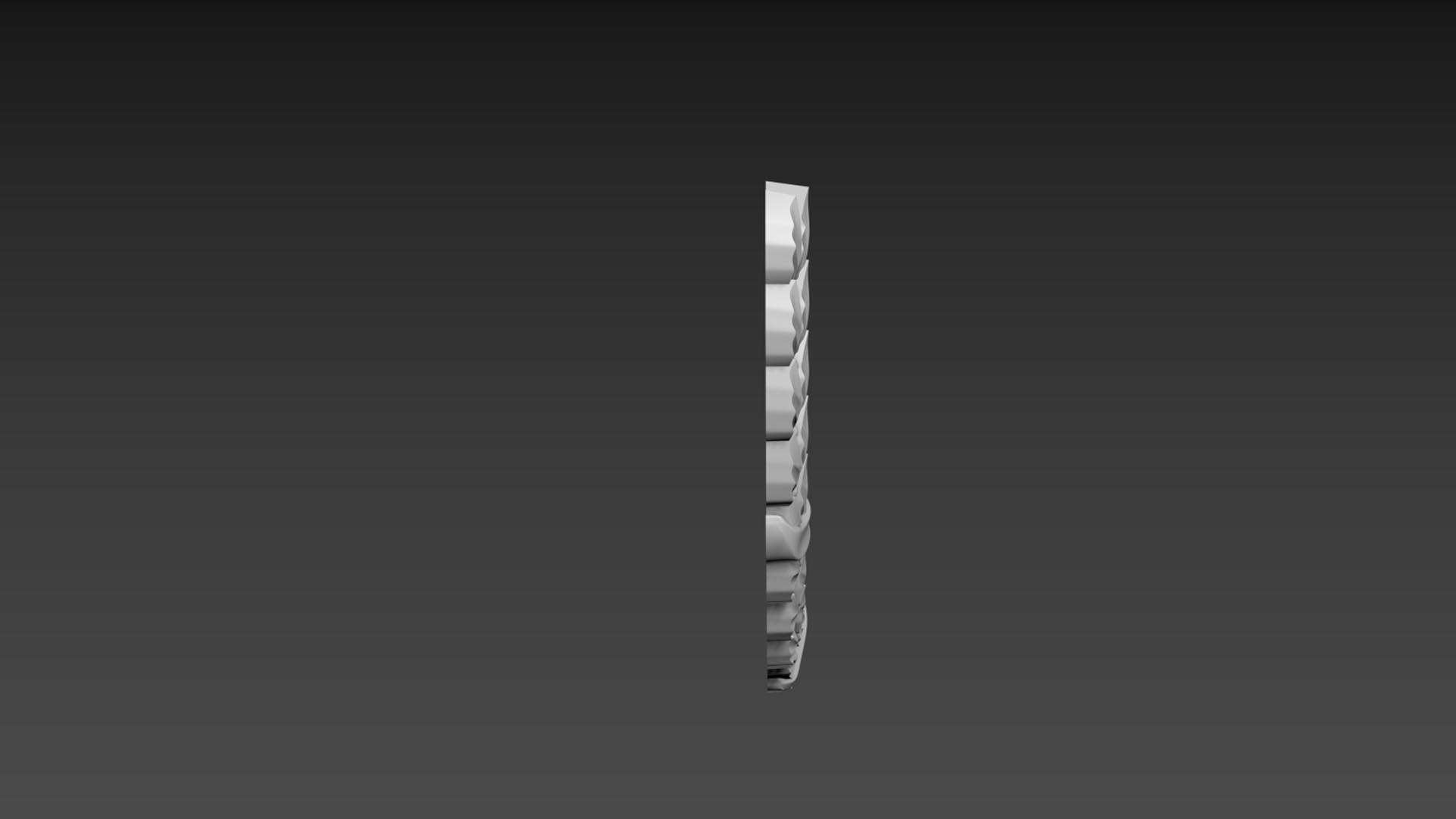3D Leaf Wreath Relief - TurboSquid 2145314