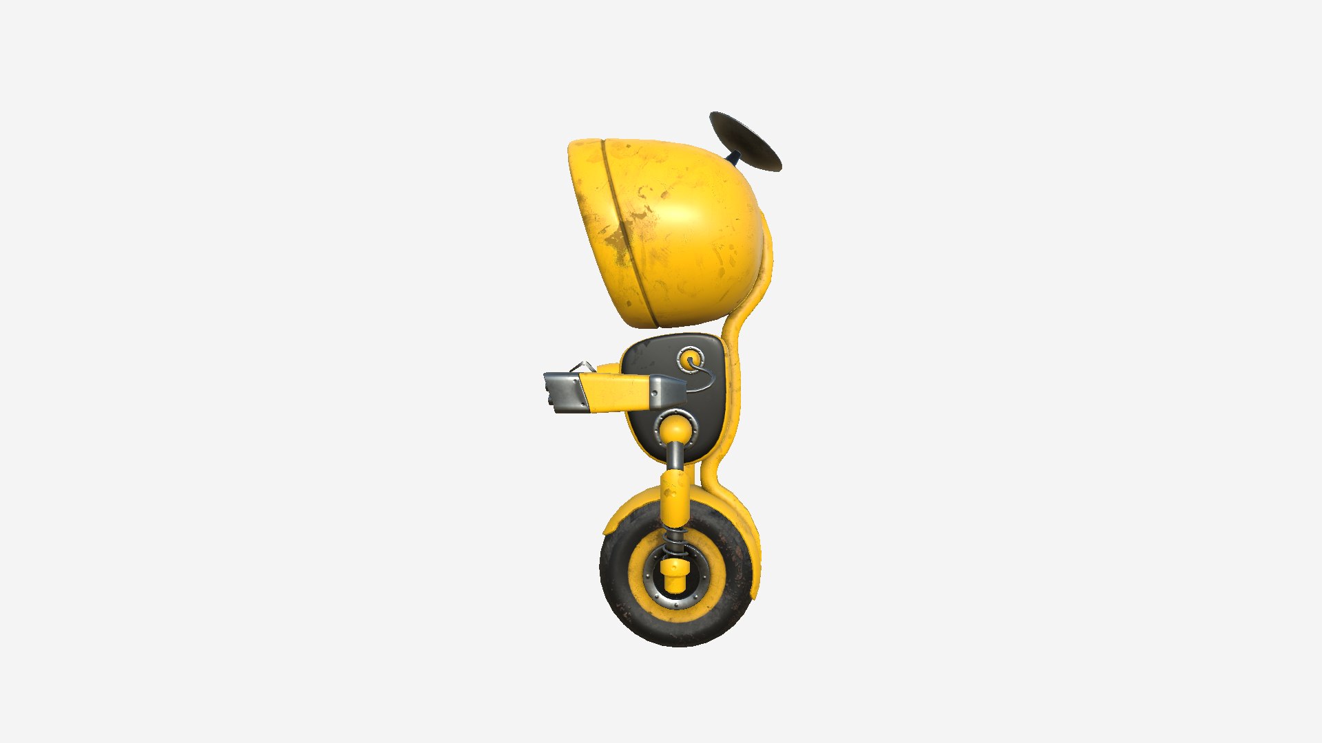 Wheel Robot H03 Yellow - SciFi Character Design 3D Model - TurboSquid ...