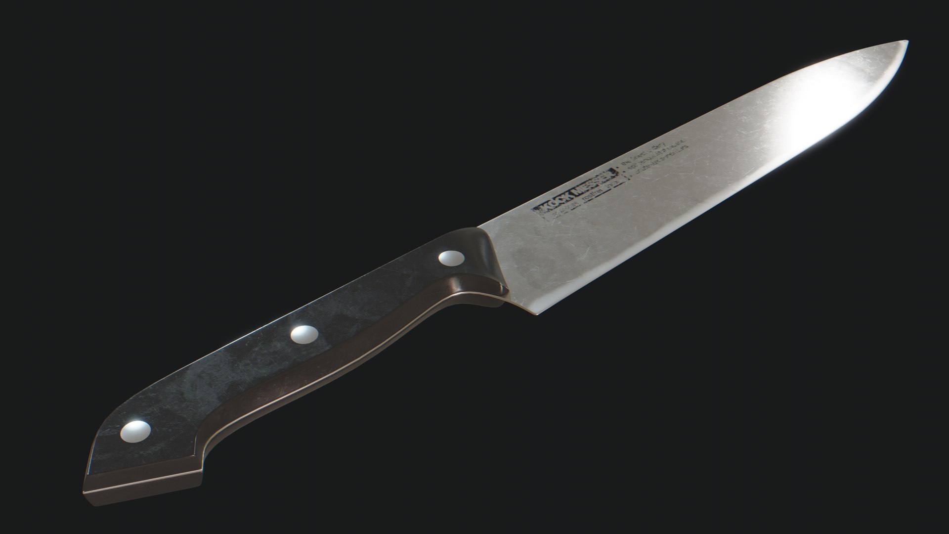 Kitchen Knife Model 3D Model - TurboSquid 2201639
