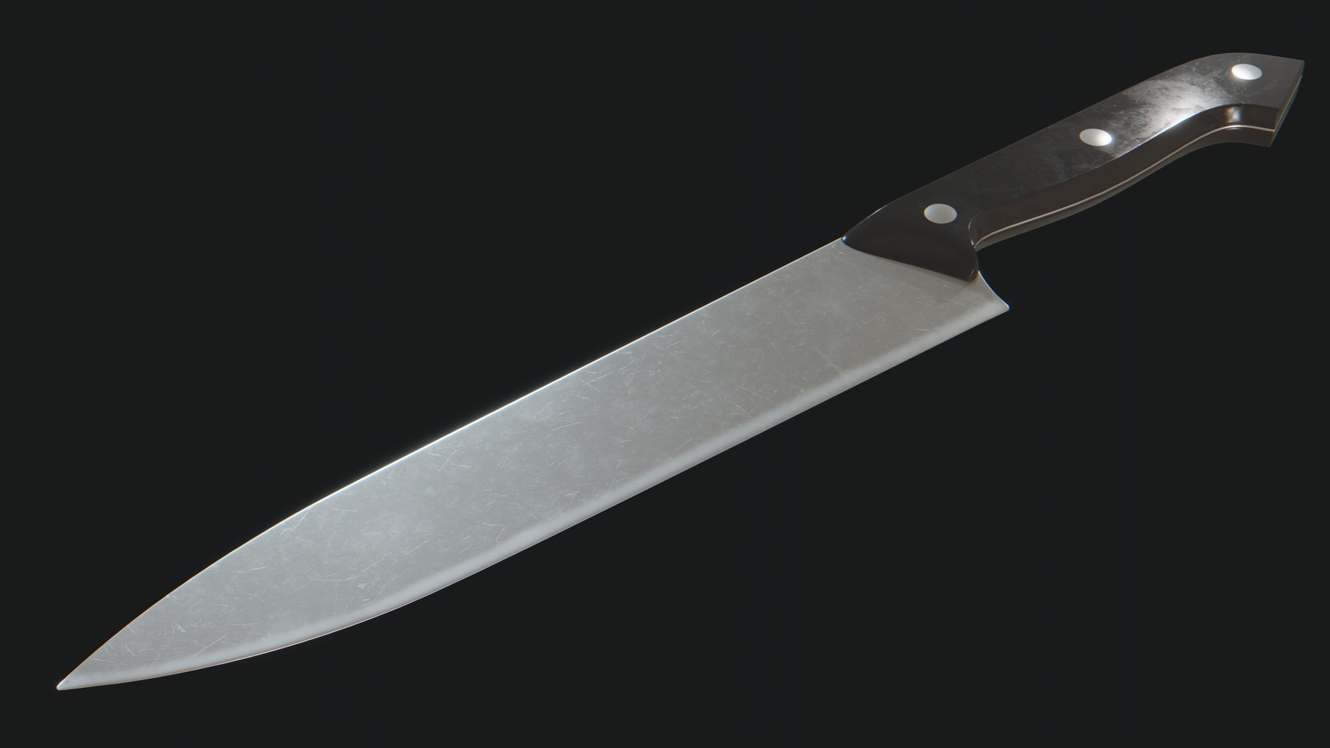 Kitchen Knife Model 3D Model - TurboSquid 2201639