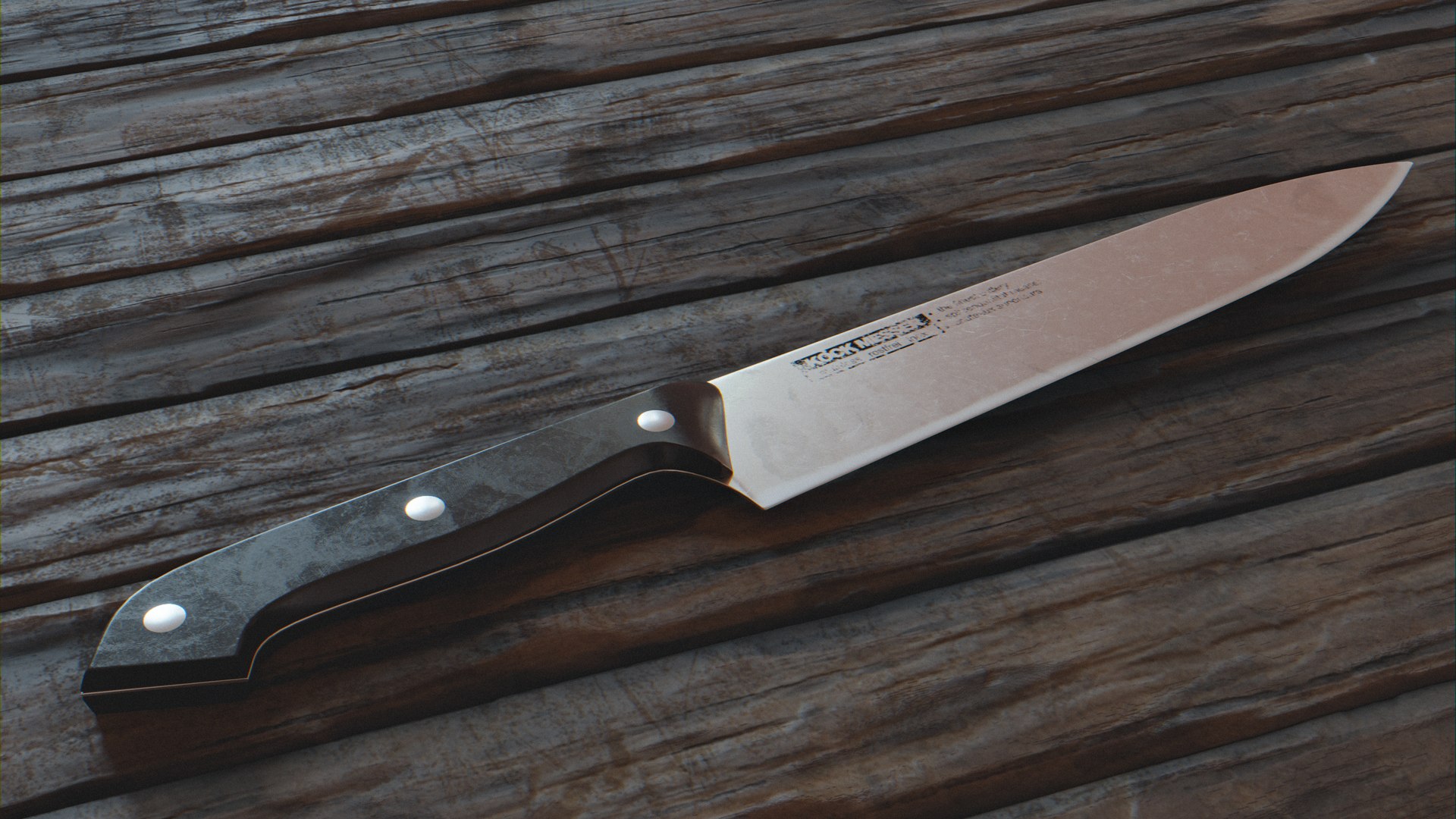 Kitchen Knife Model 3D Model - TurboSquid 2201639