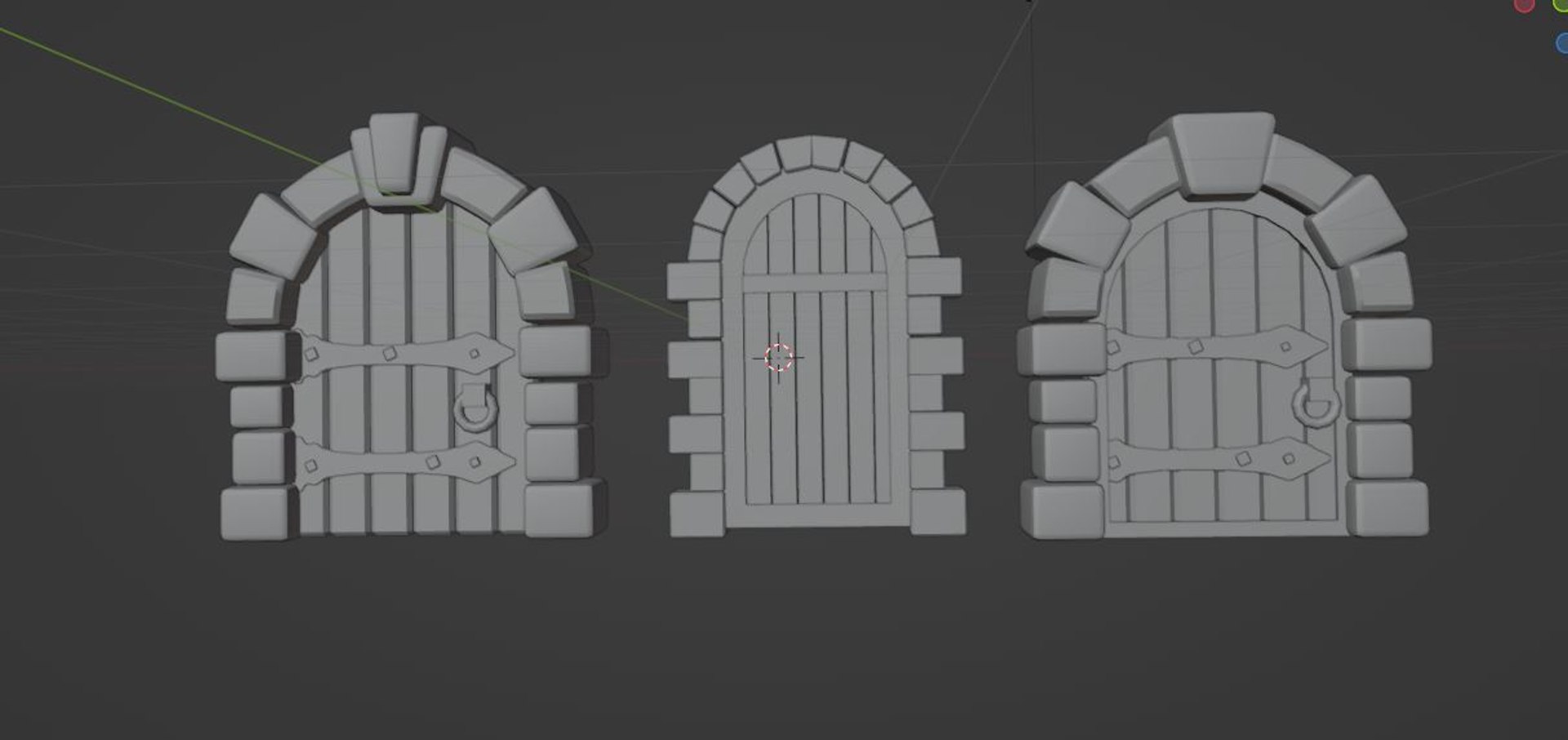 Dungeon Door Low-poly 3D Model 3D Model - TurboSquid 2337855
