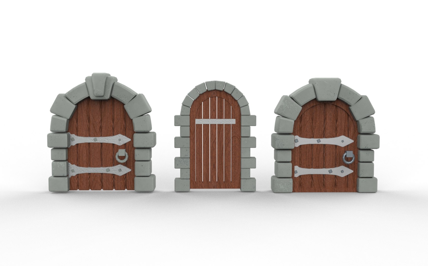Dungeon Door Low-poly 3D Model 3D Model - TurboSquid 2337855