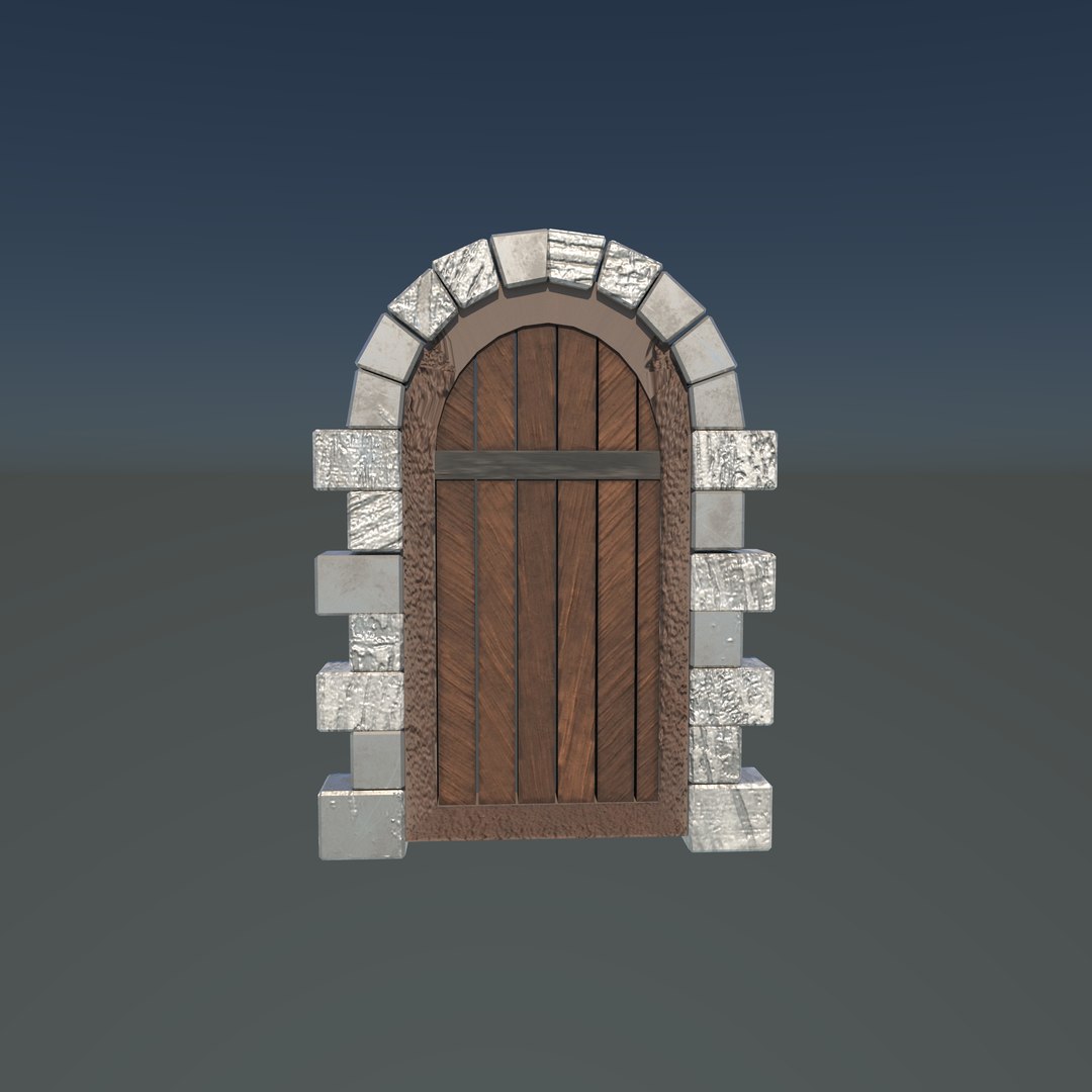 Dungeon Door Low-poly 3D Model 3D Model - TurboSquid 2337855