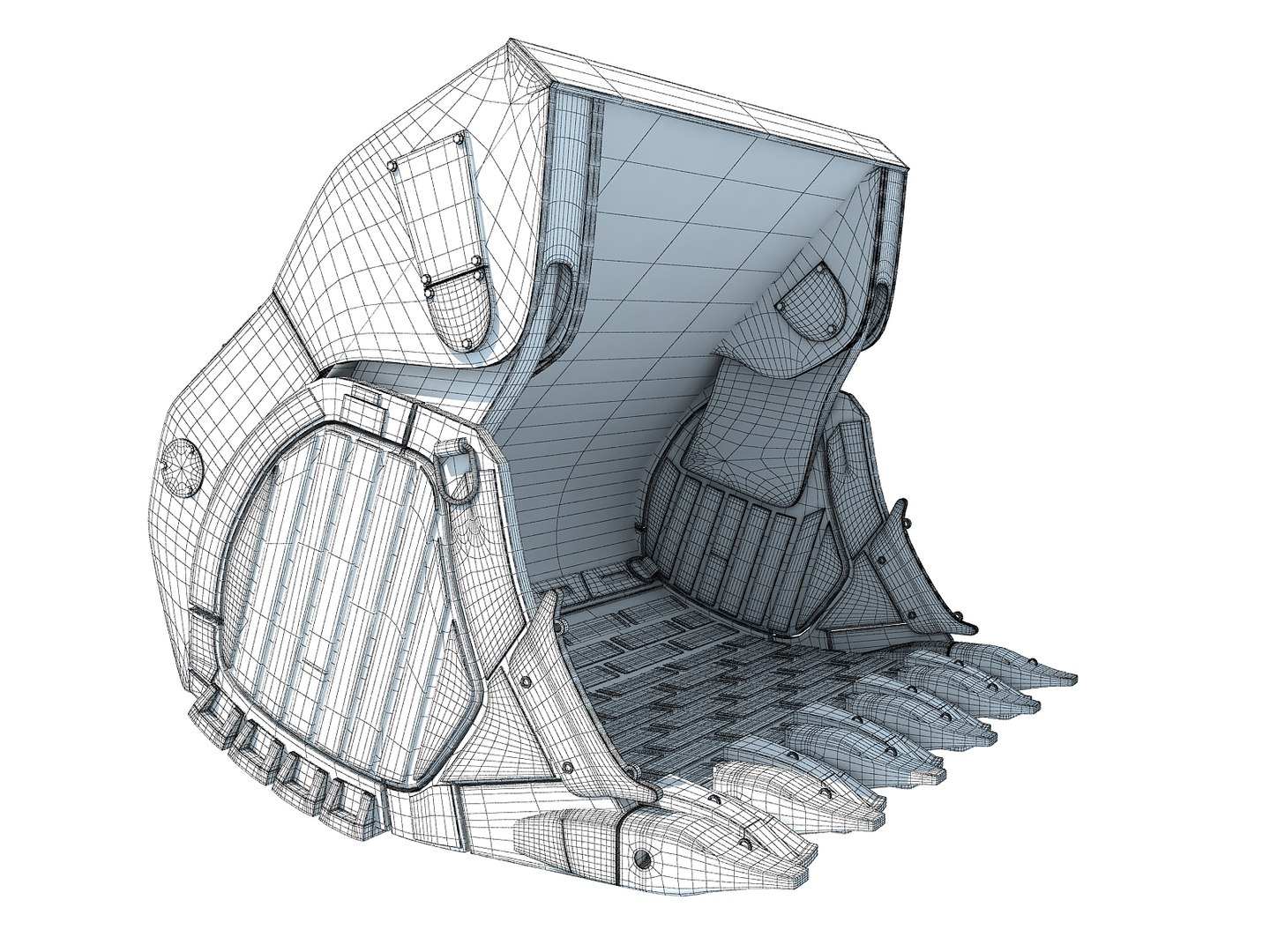 3D Excavator Bucket - TurboSquid 1390193