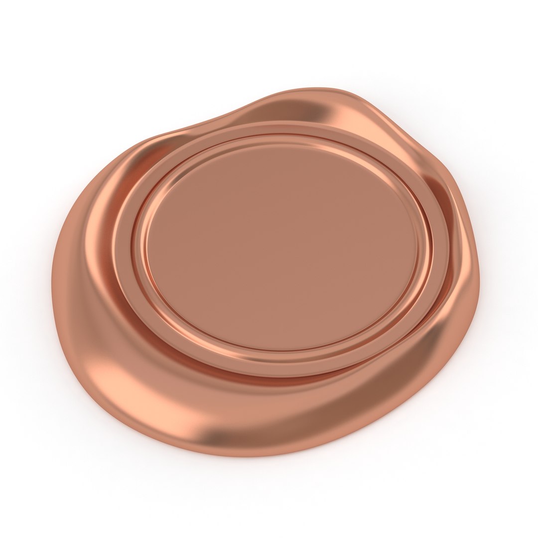 3D Wax Seal Copper - TurboSquid 2371235