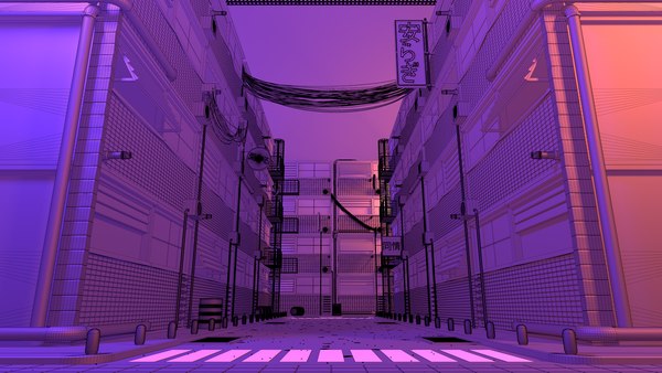 Stylized Street Environment 3D model - TurboSquid 1714233