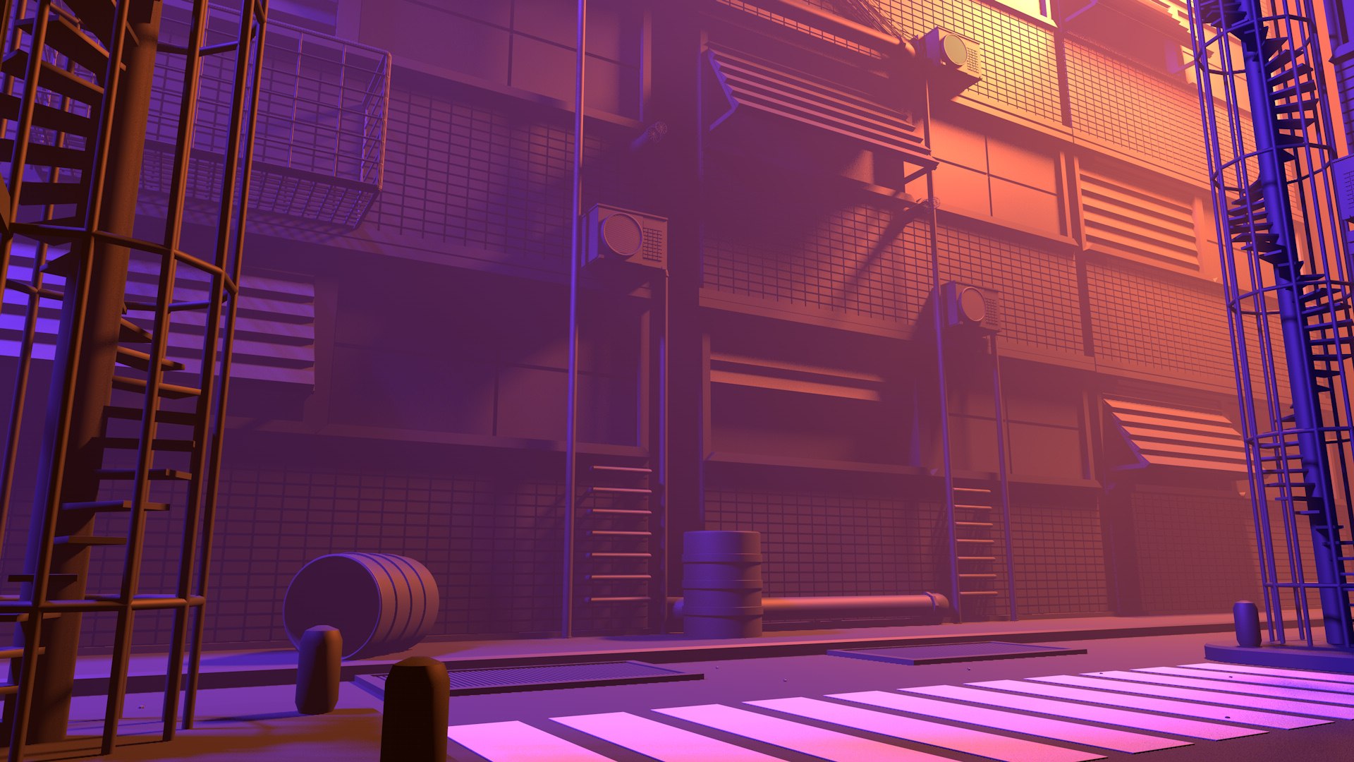 Stylized Street Environment 3D Model - TurboSquid 1714233