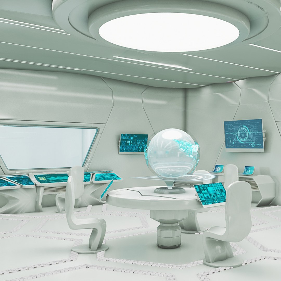 3D Sci-fi Control Room 2 Model - TurboSquid 1420960