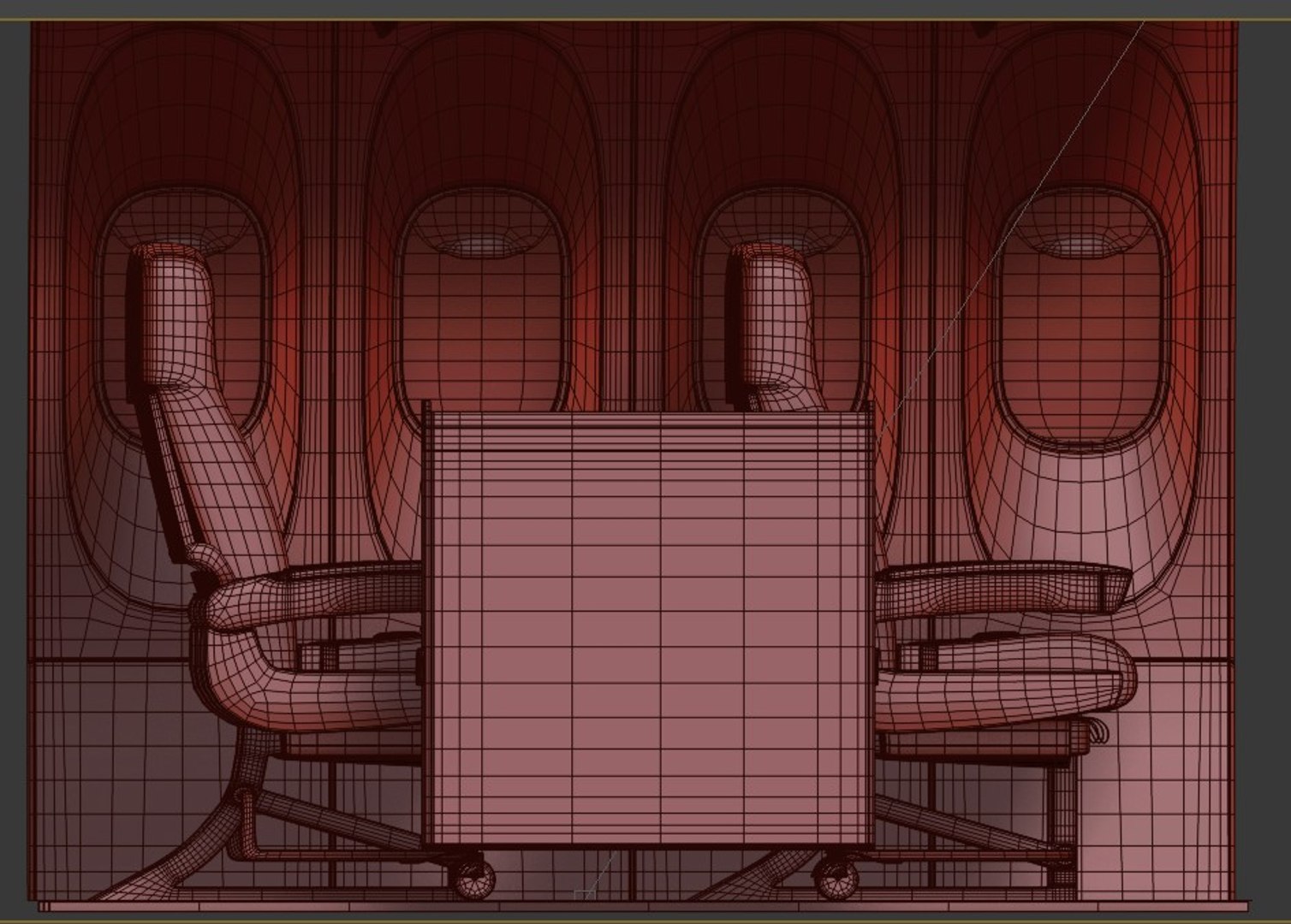 Interior Fuselage Aircraft 3D Model - TurboSquid 1593757