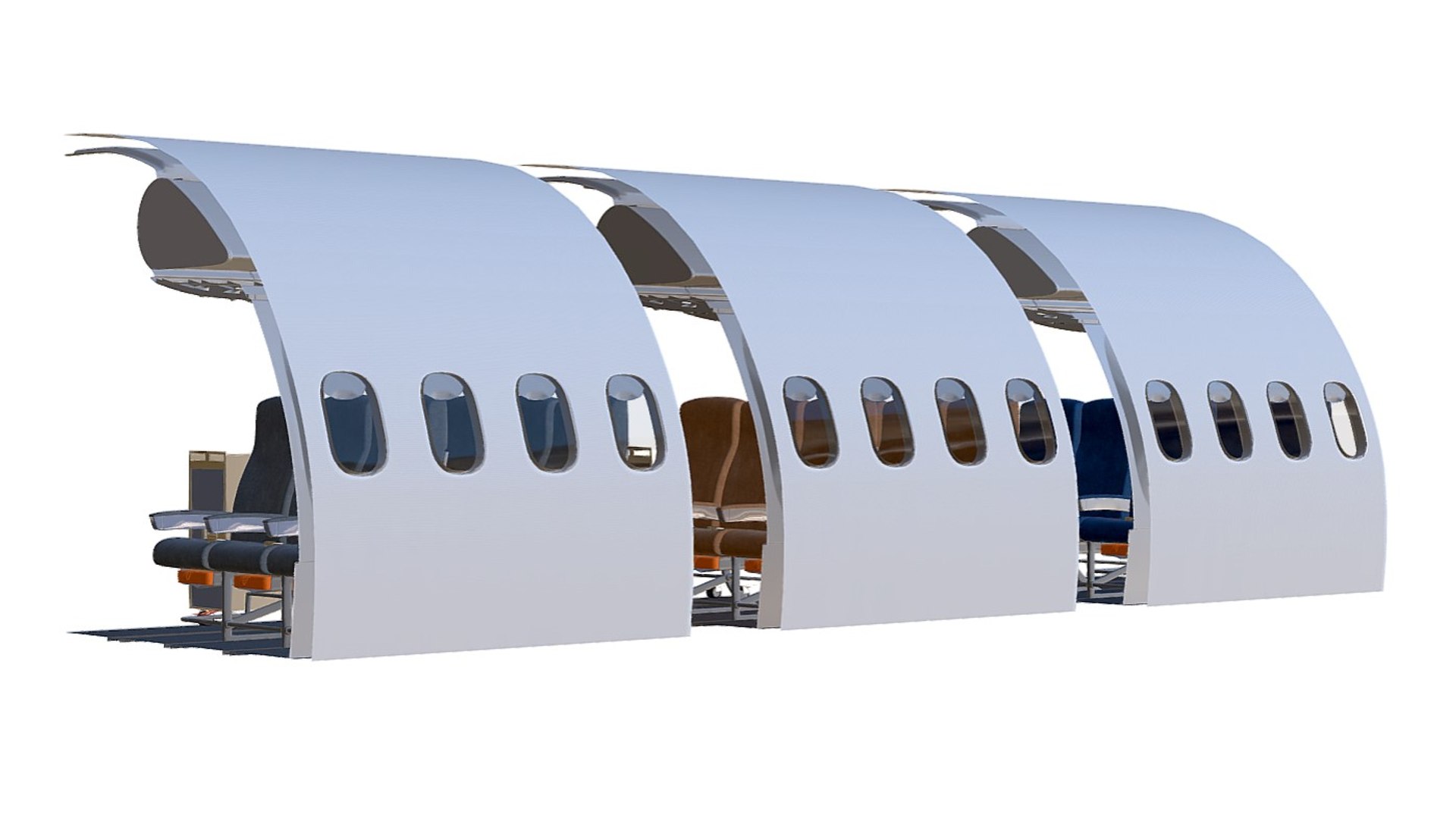 Interior Fuselage Aircraft 3D Model - TurboSquid 1593757
