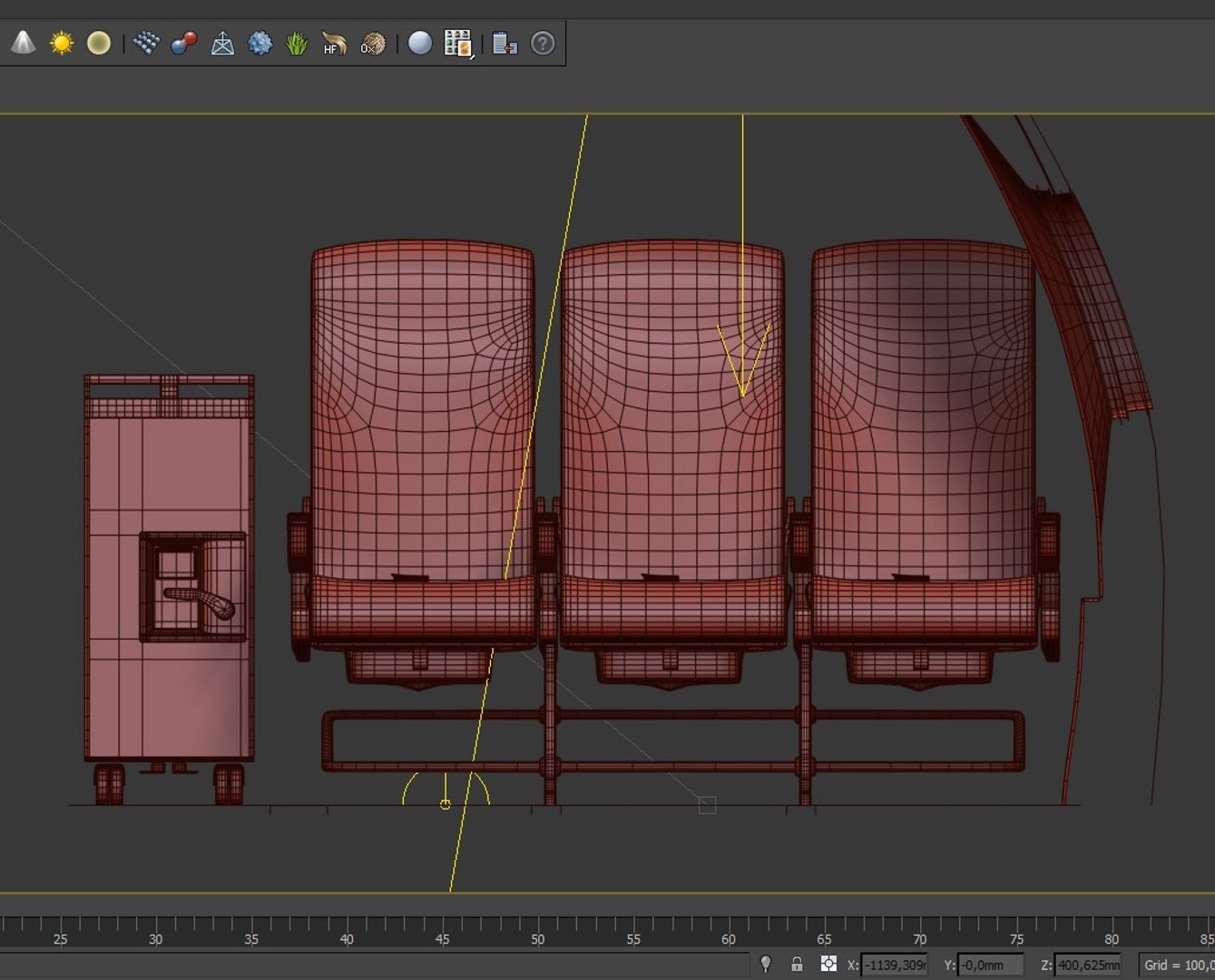 Interior Fuselage Aircraft 3D Model - TurboSquid 1593757