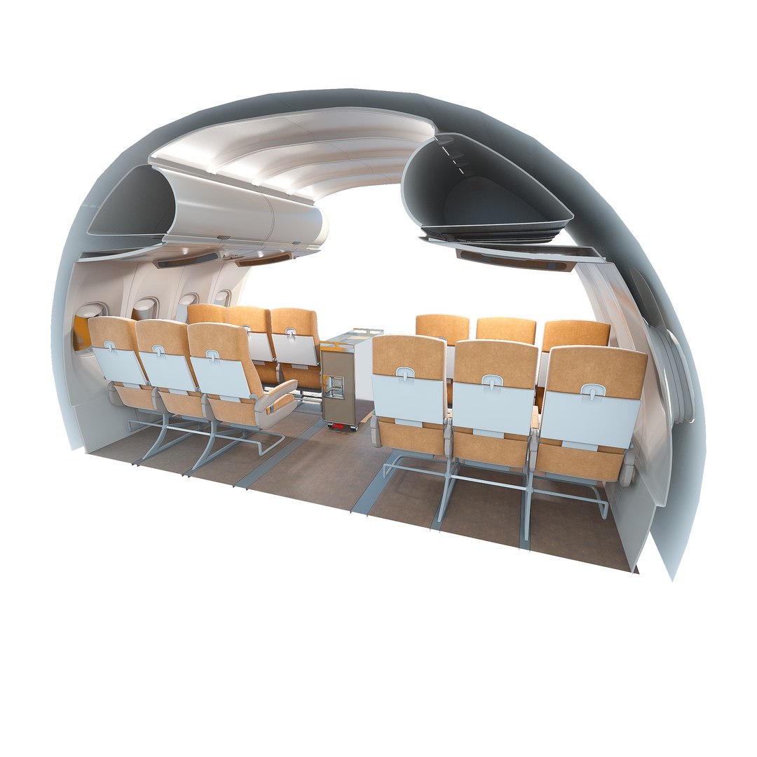 Interior Fuselage Aircraft 3D Model - TurboSquid 1593757