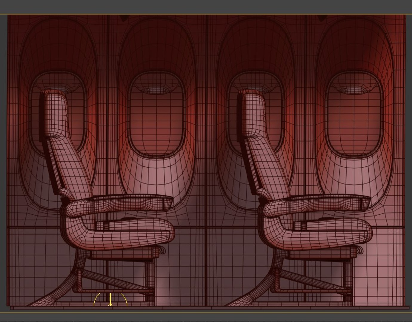 Interior Fuselage Aircraft 3D Model - TurboSquid 1593757