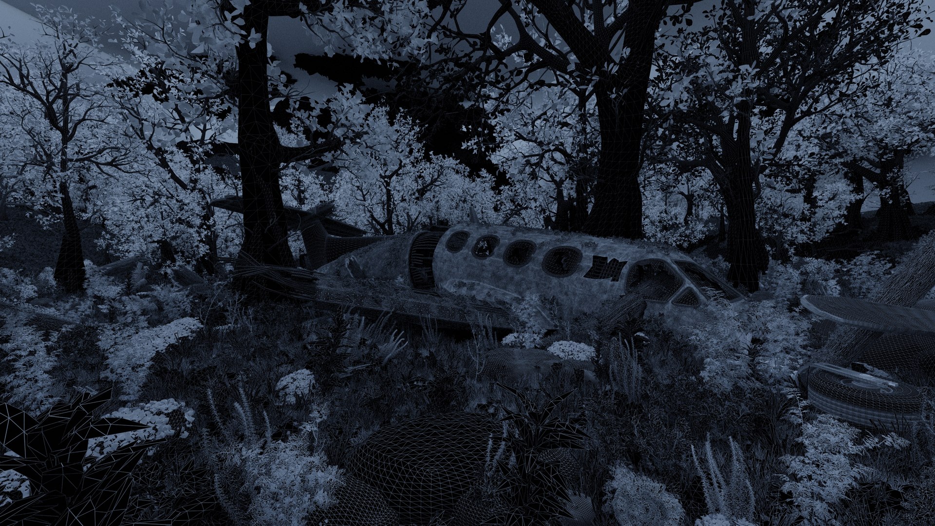 3D Crash Site Scene Model - TurboSquid 1860031