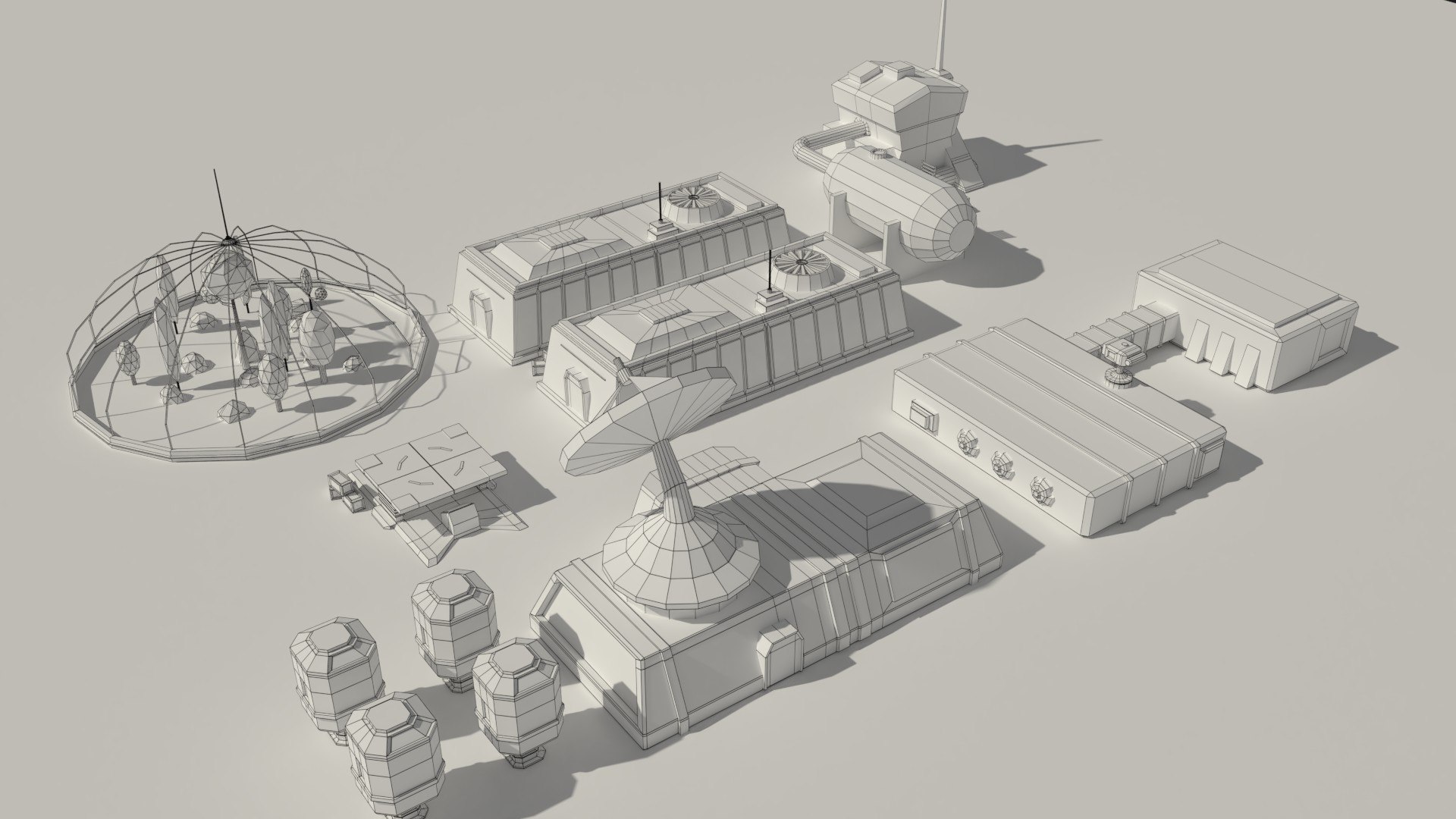 Scifi Glass 3D Model - TurboSquid 1319716