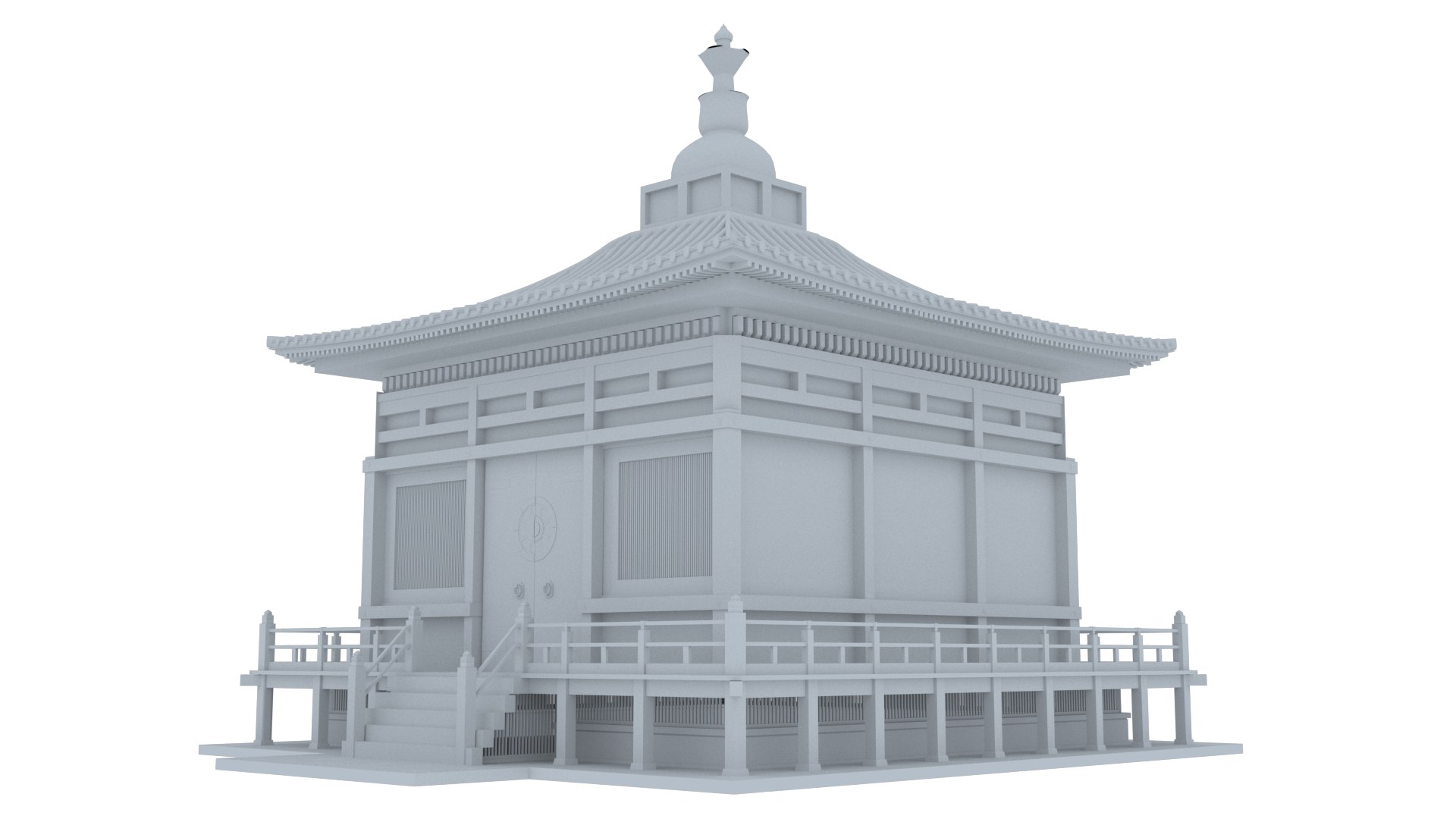 3D Japanese Temple - TurboSquid 1318448