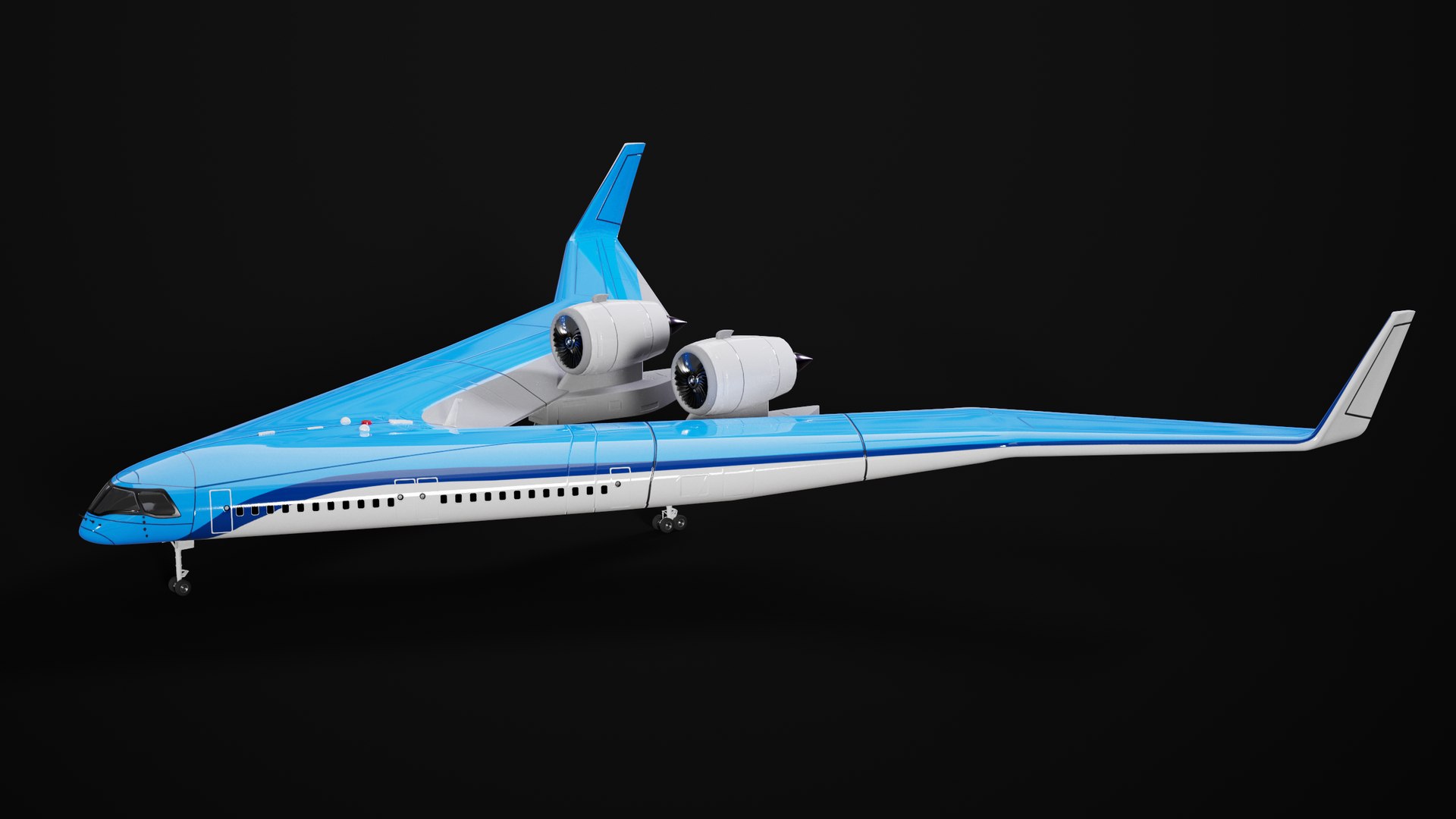 3D Flying V Plane - TurboSquid 1798206