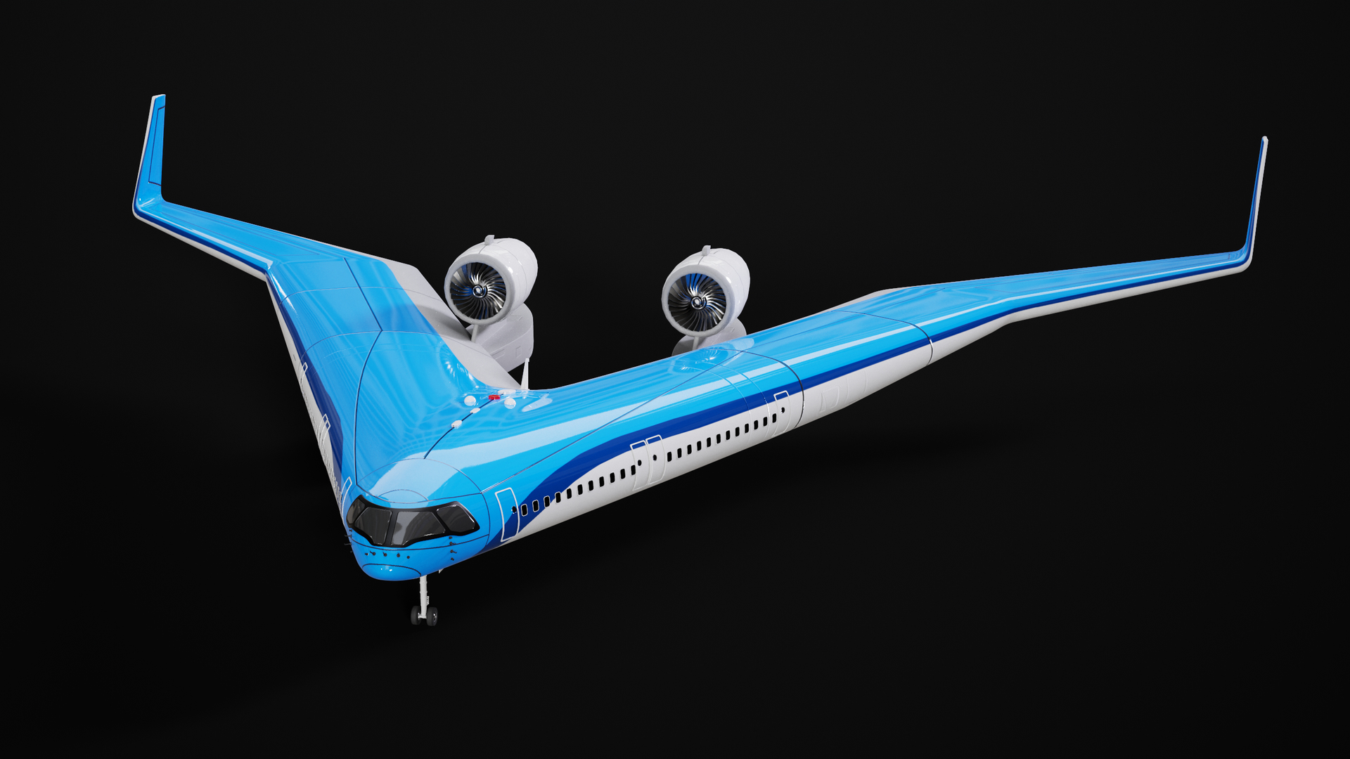 3D Flying V Plane - TurboSquid 1798206
