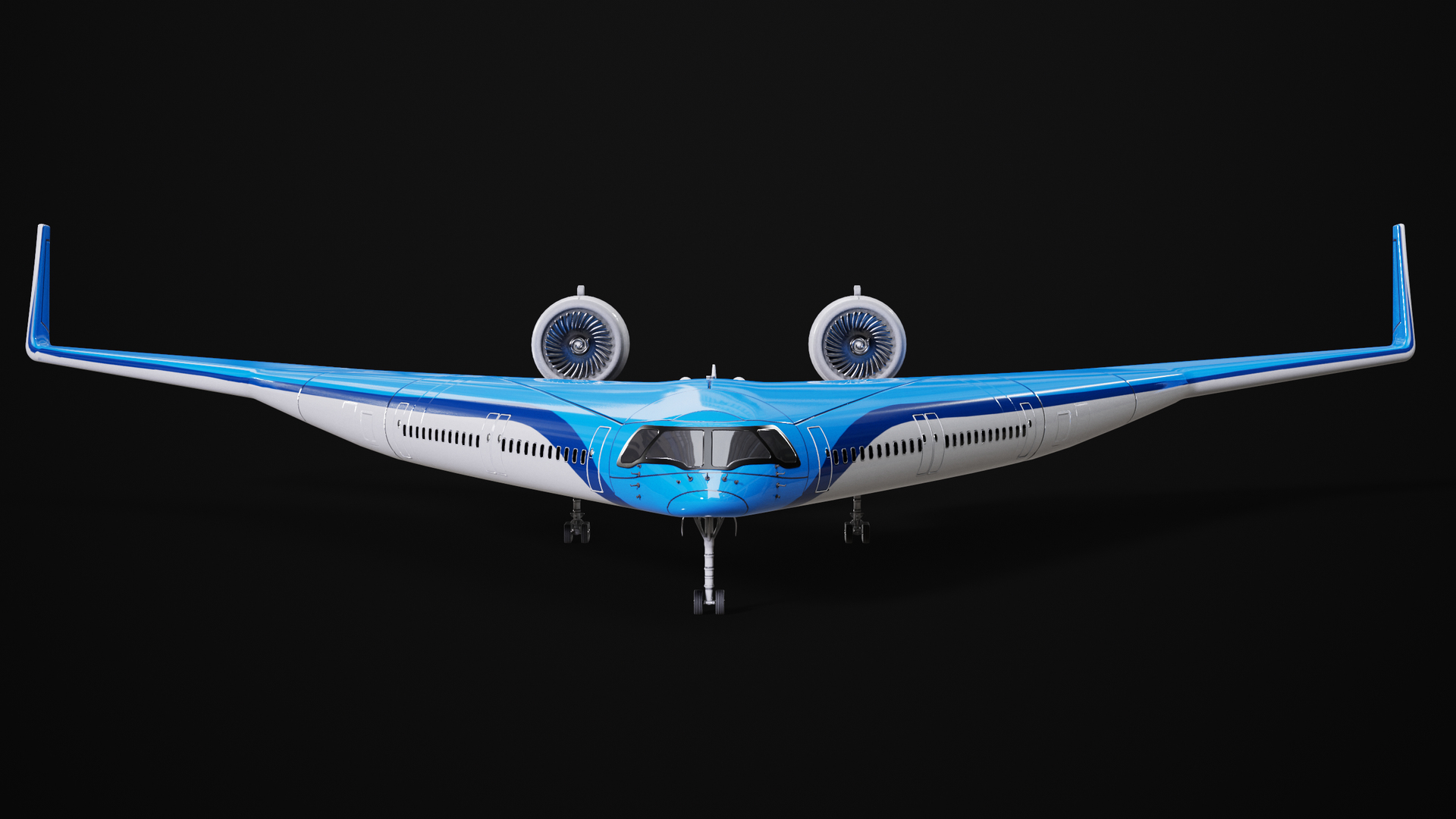 3D Flying V Plane - TurboSquid 1798206