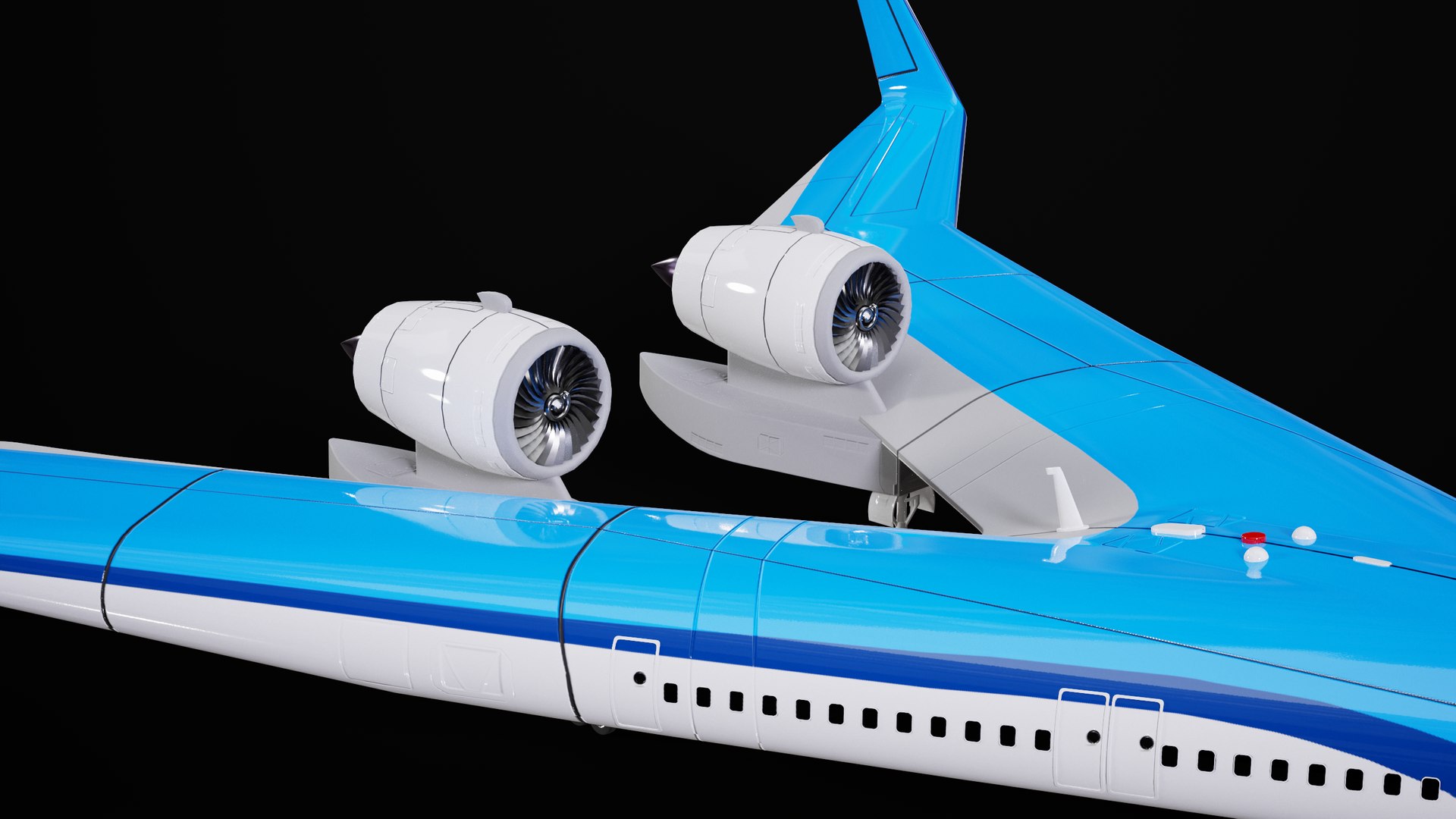 3D Flying V Plane - TurboSquid 1798206