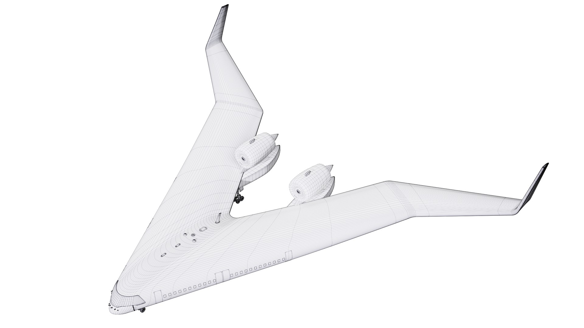 3D Flying V Plane - TurboSquid 1798206